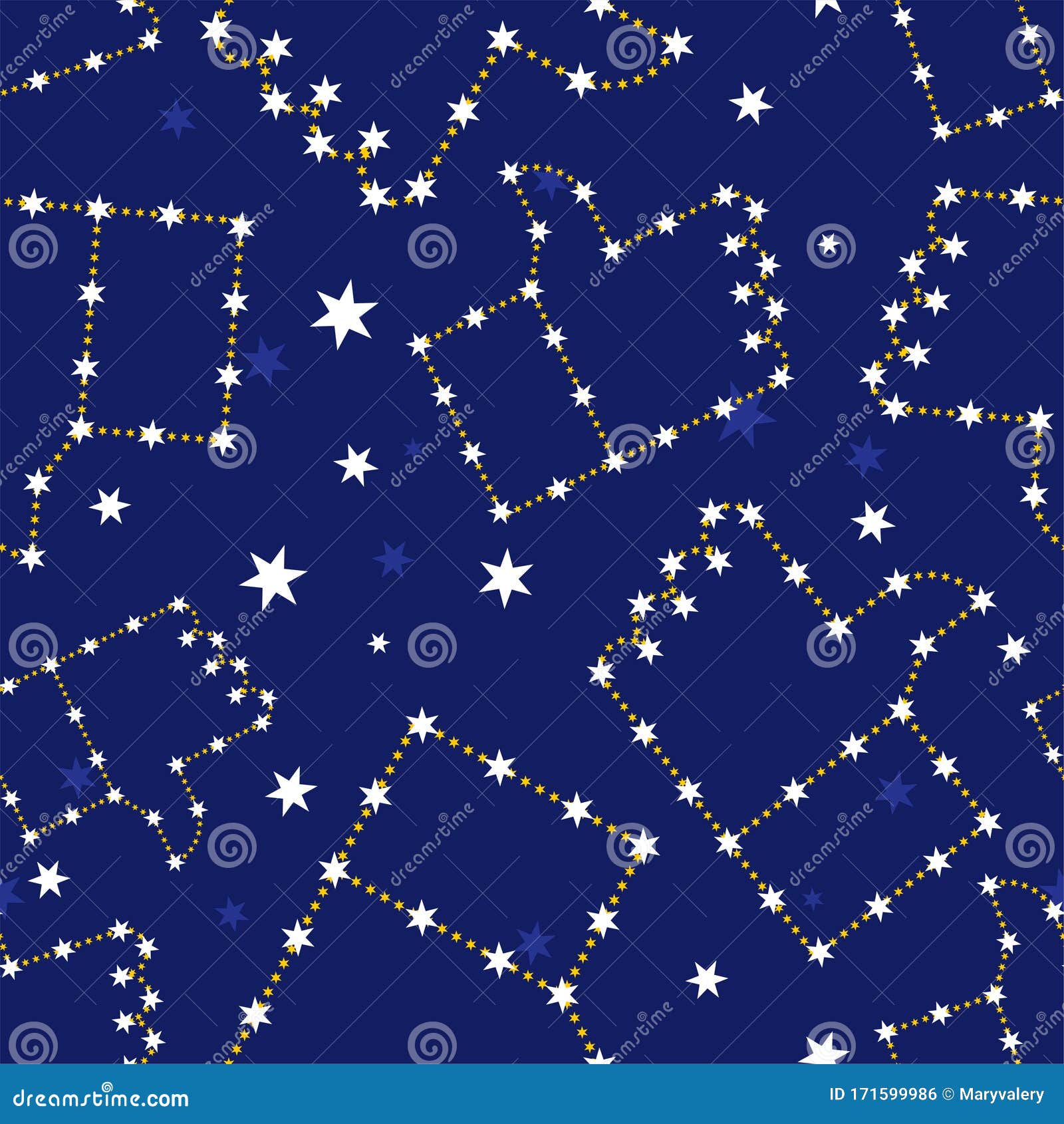 Star Like Pattern Seamless. Constellation Hand Thumbs Up Background ...