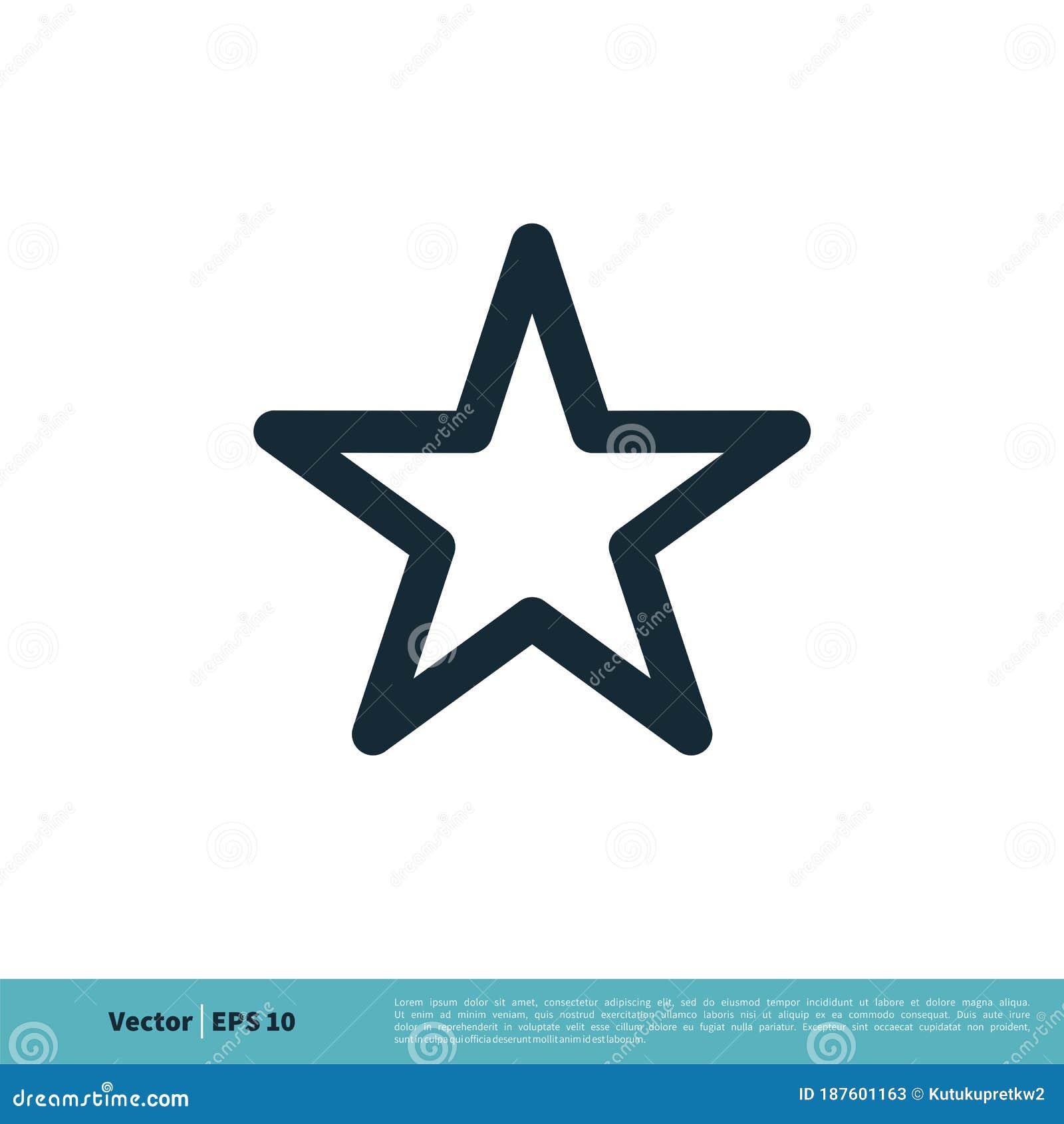 Star Line Art Icon Vector Logo Template Illustration Design. Vector EPS ...