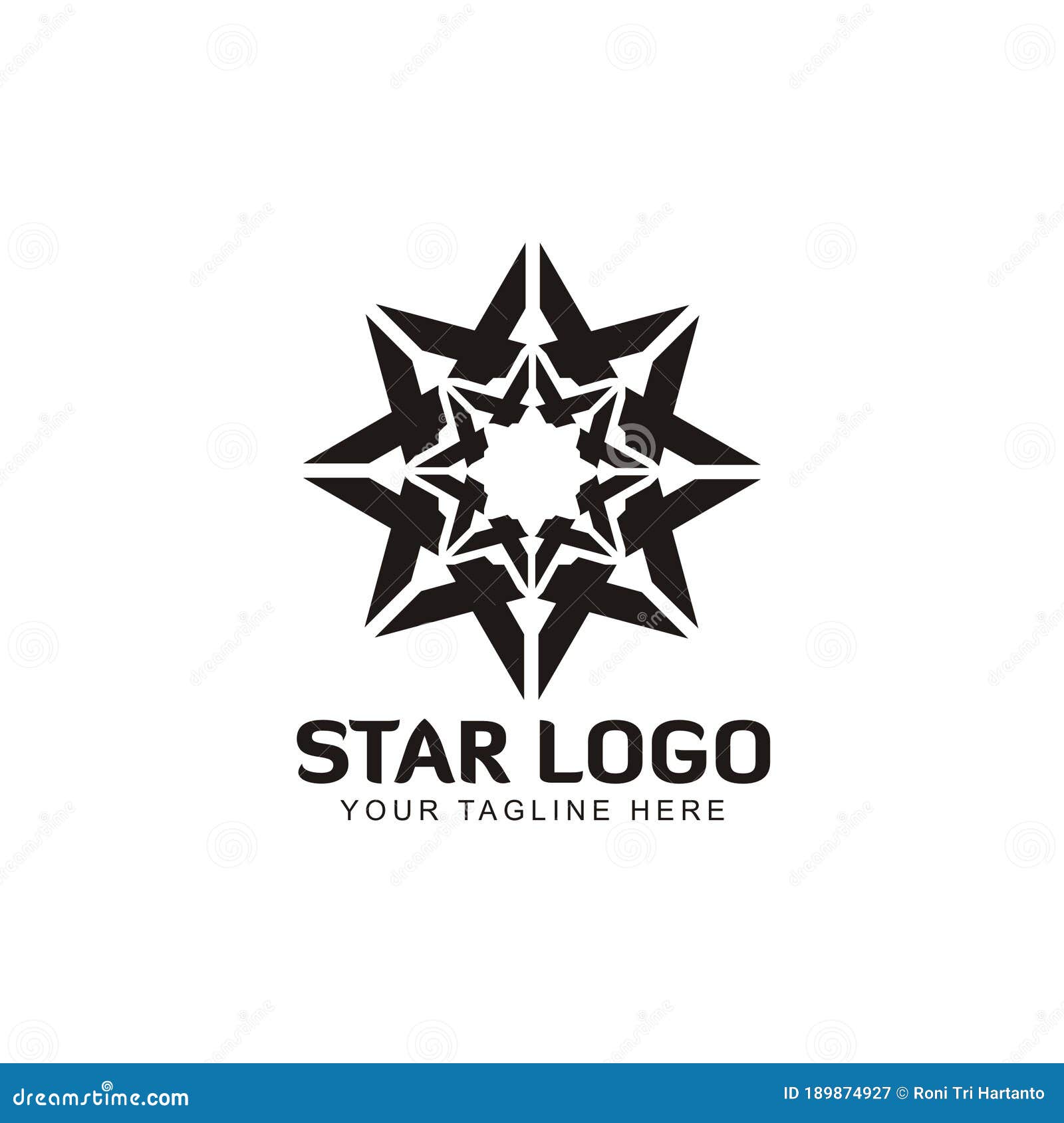 Star Line Art Vector Design Inspiration Stock Vector - Illustration of ...