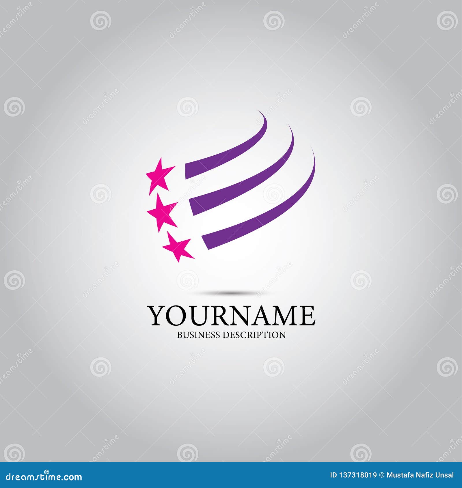 Star Line Design Logo stock illustration. Illustration of abstract ...