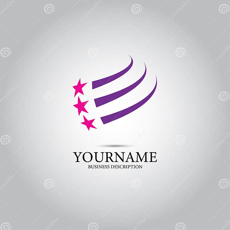 Star Line Design Logo stock illustration. Illustration of abstract ...