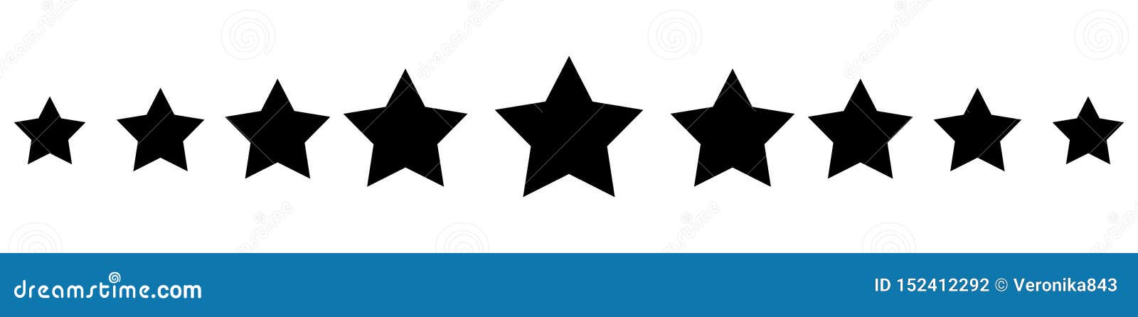 Star Divider Set. Christmas Symbol Border Collection. Golden, Black ...