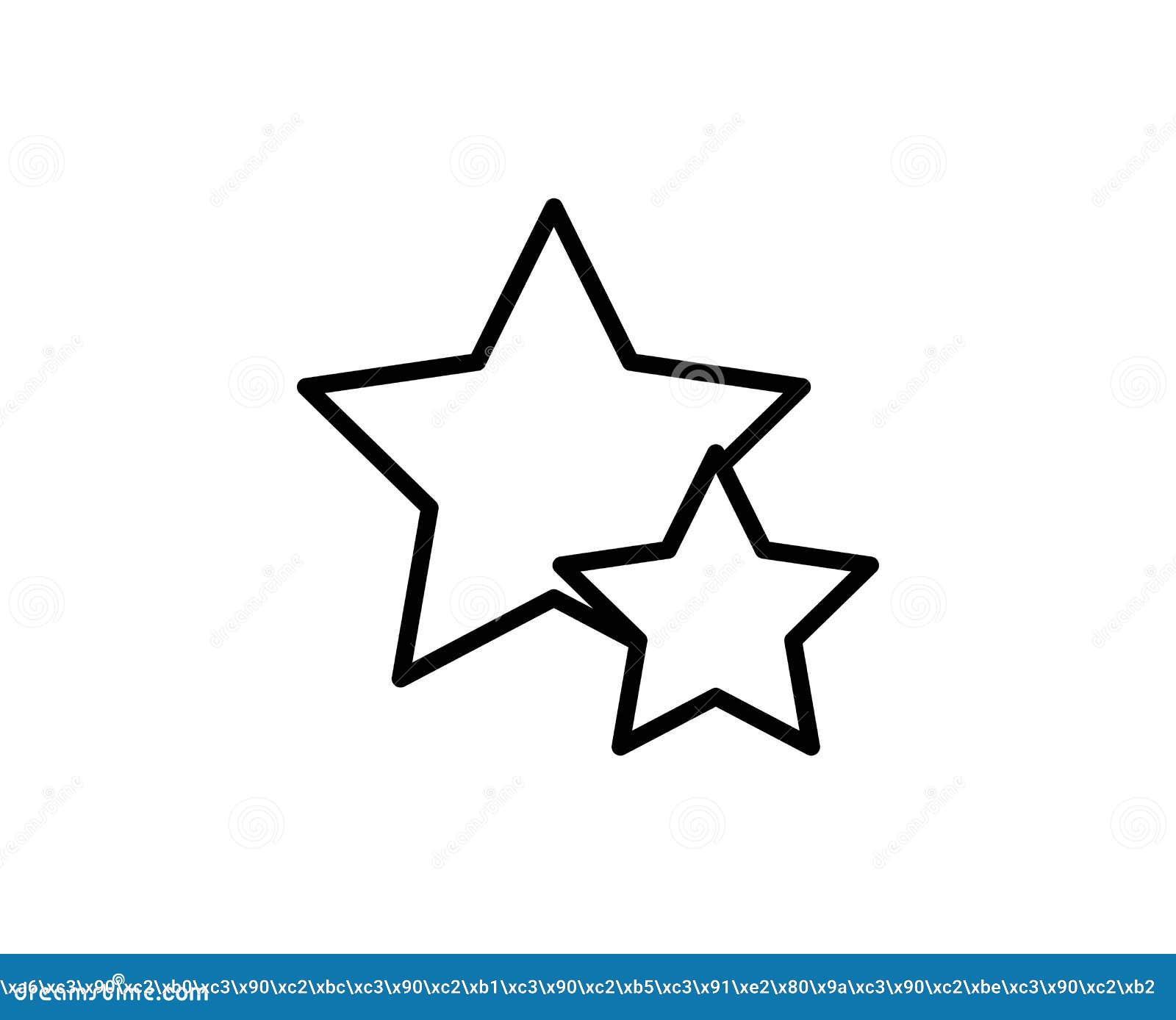 Star line icon stock vector. Illustration of award, modern - 189509956