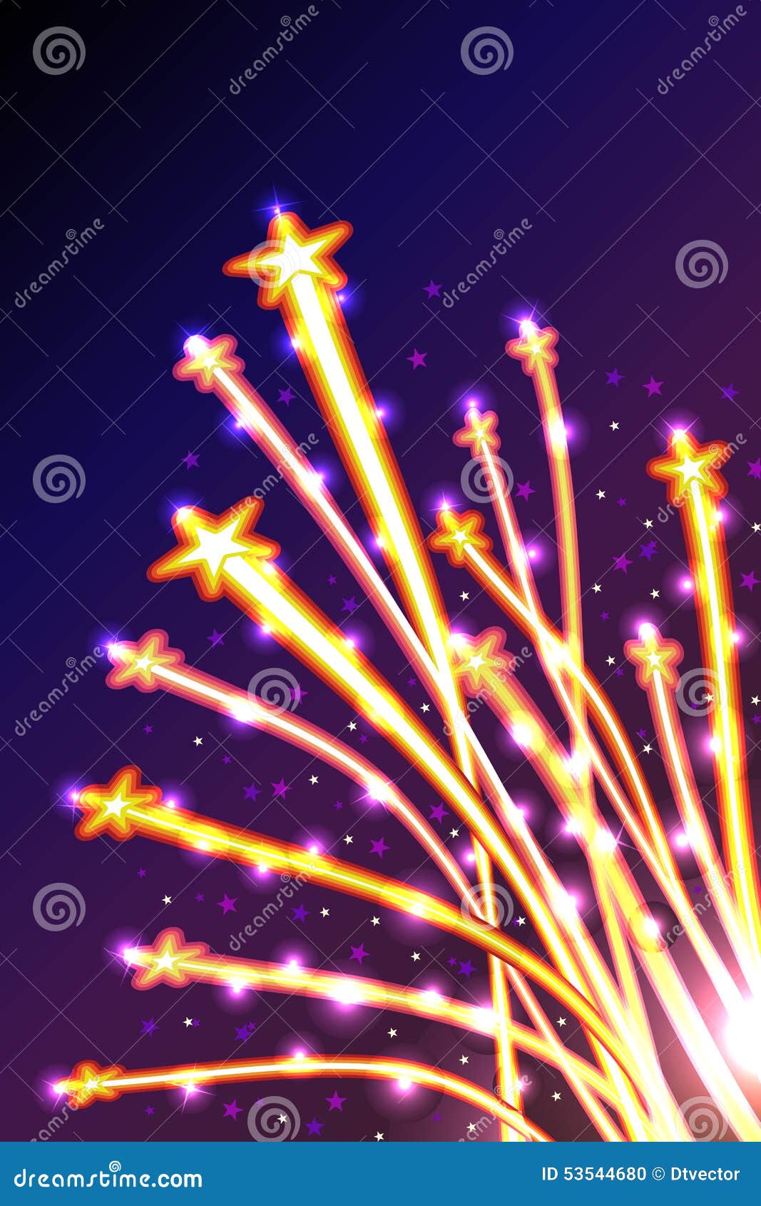 Star line light fly stock vector. Illustration of flow - 53544680