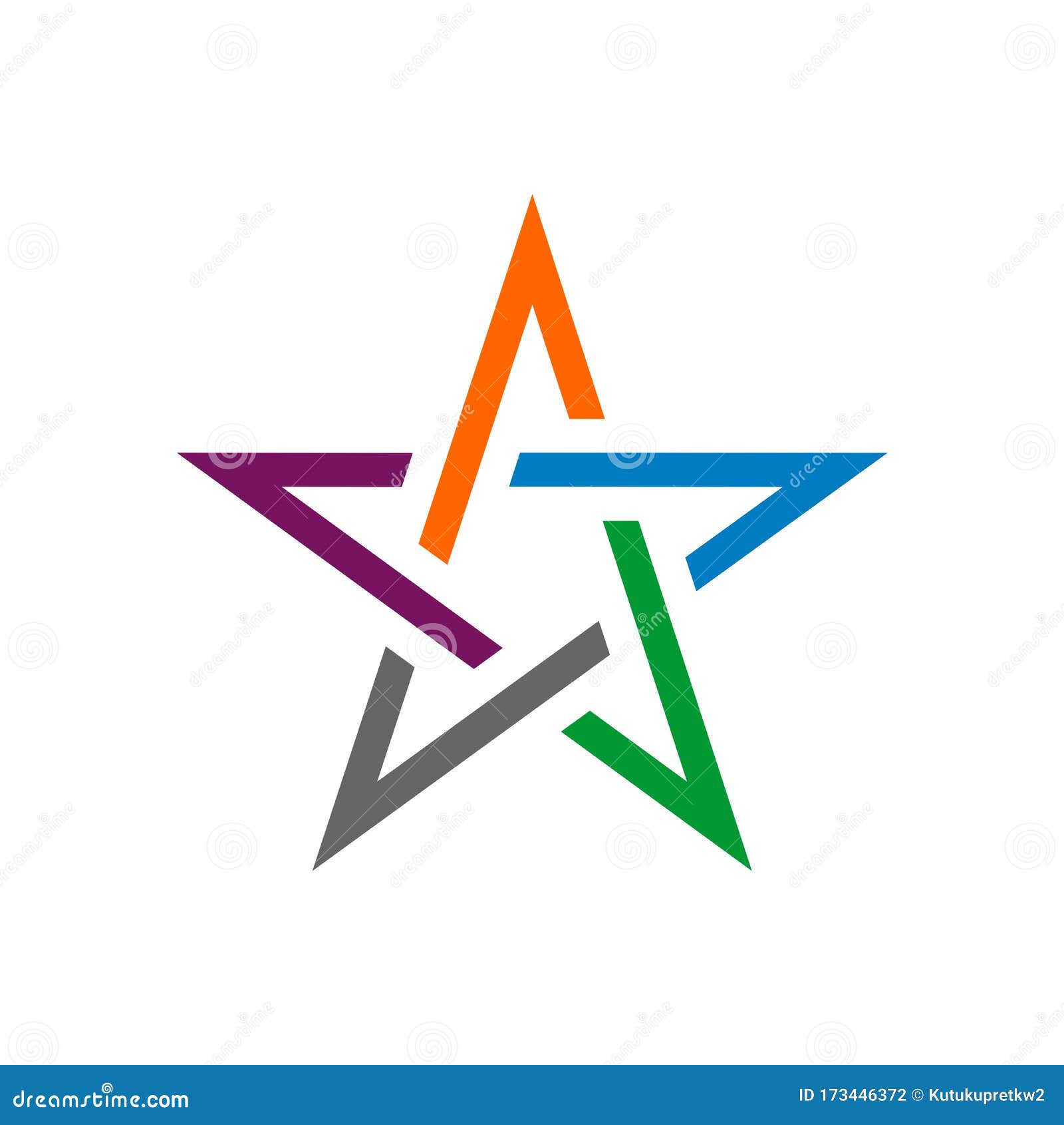 Star Line Vector Logo Template Illustration Design EPS 10 Stock Vector ...