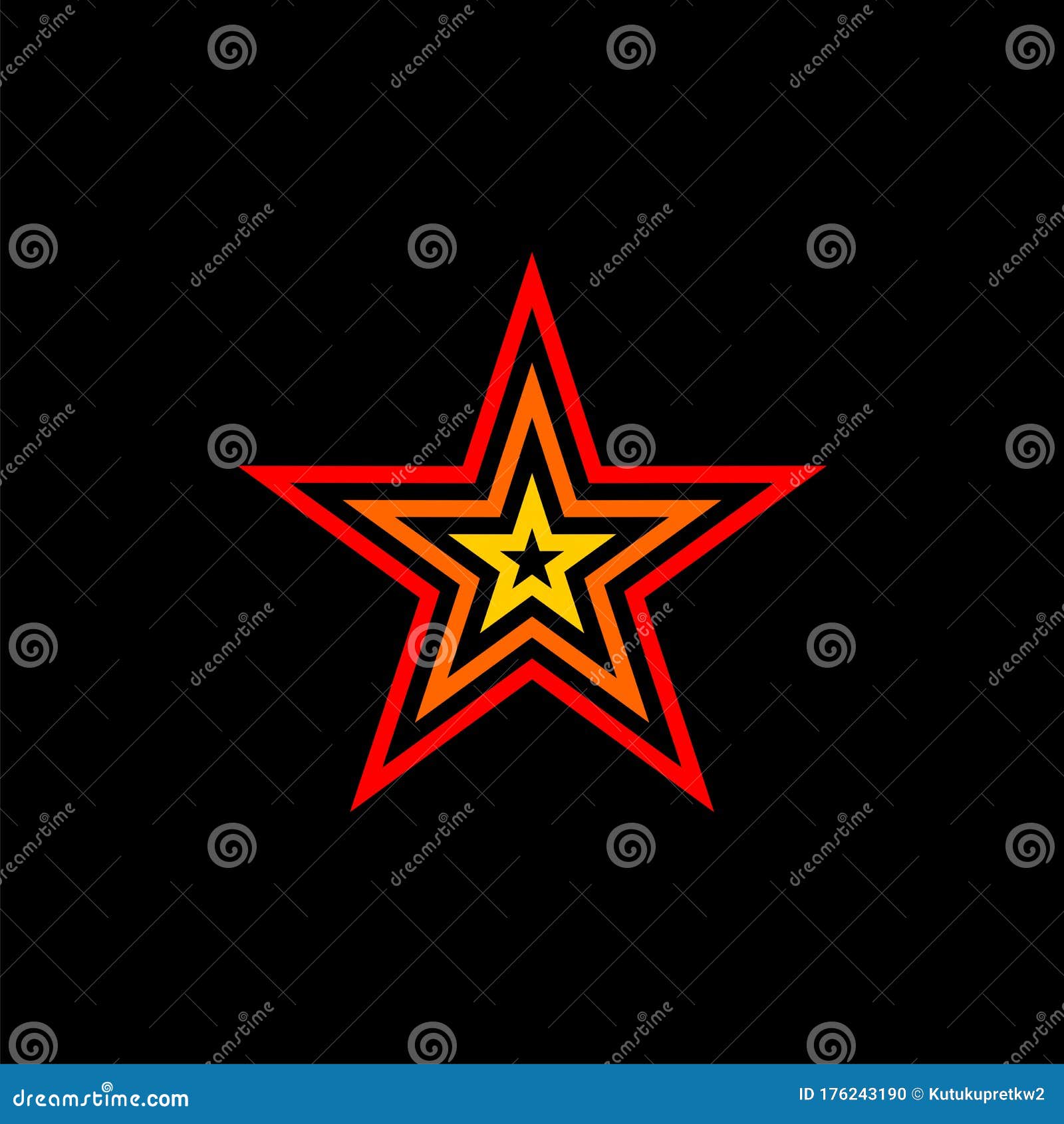 Star Line Vector Logo Template Illustration Design. Vector EPS 10 Stock ...