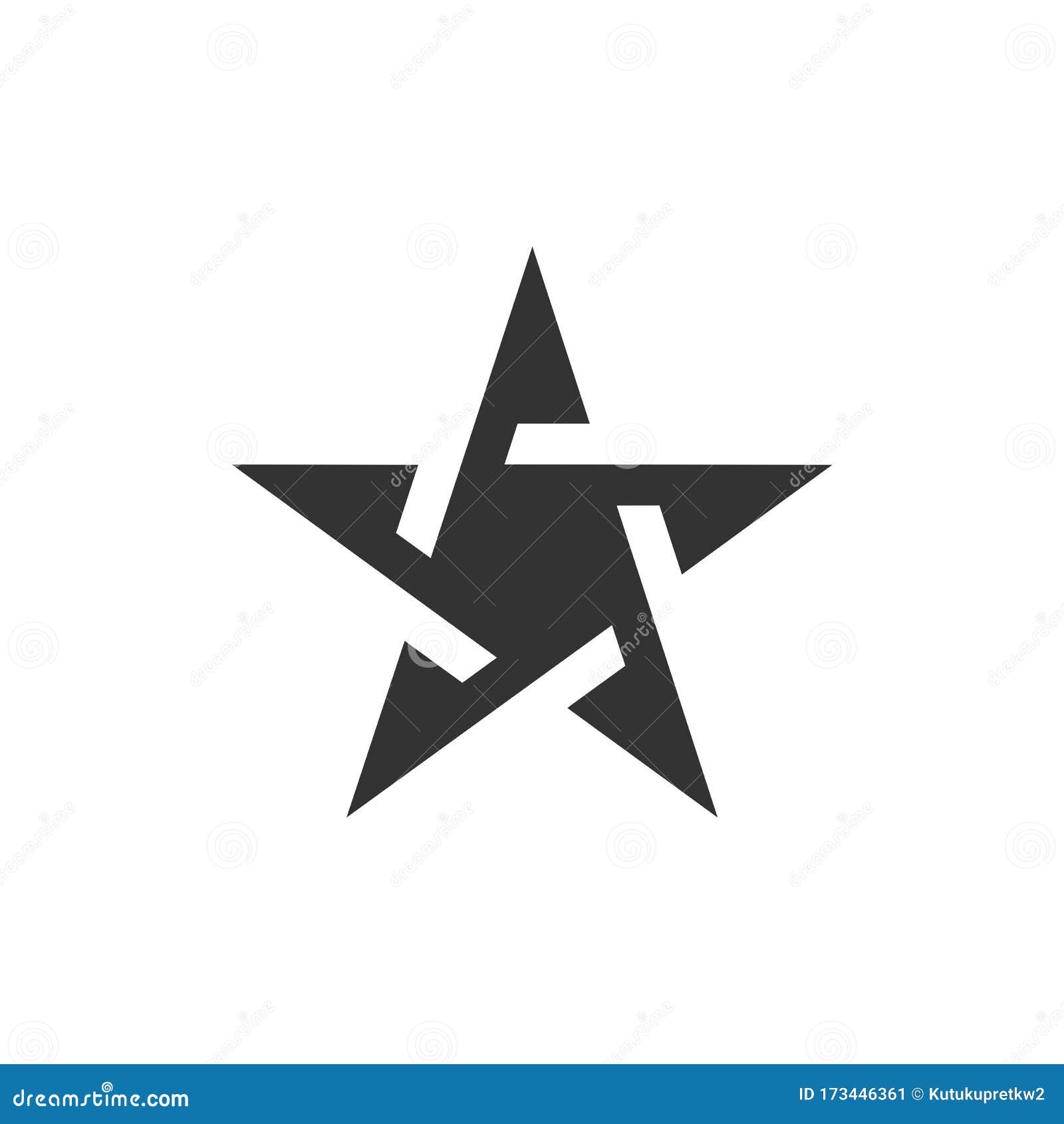 Star Line Vector Logo Template Illustration Design EPS 10 Stock Vector ...