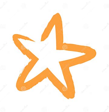 Star Linear Children Drawing Stock Vector - Illustration of children ...