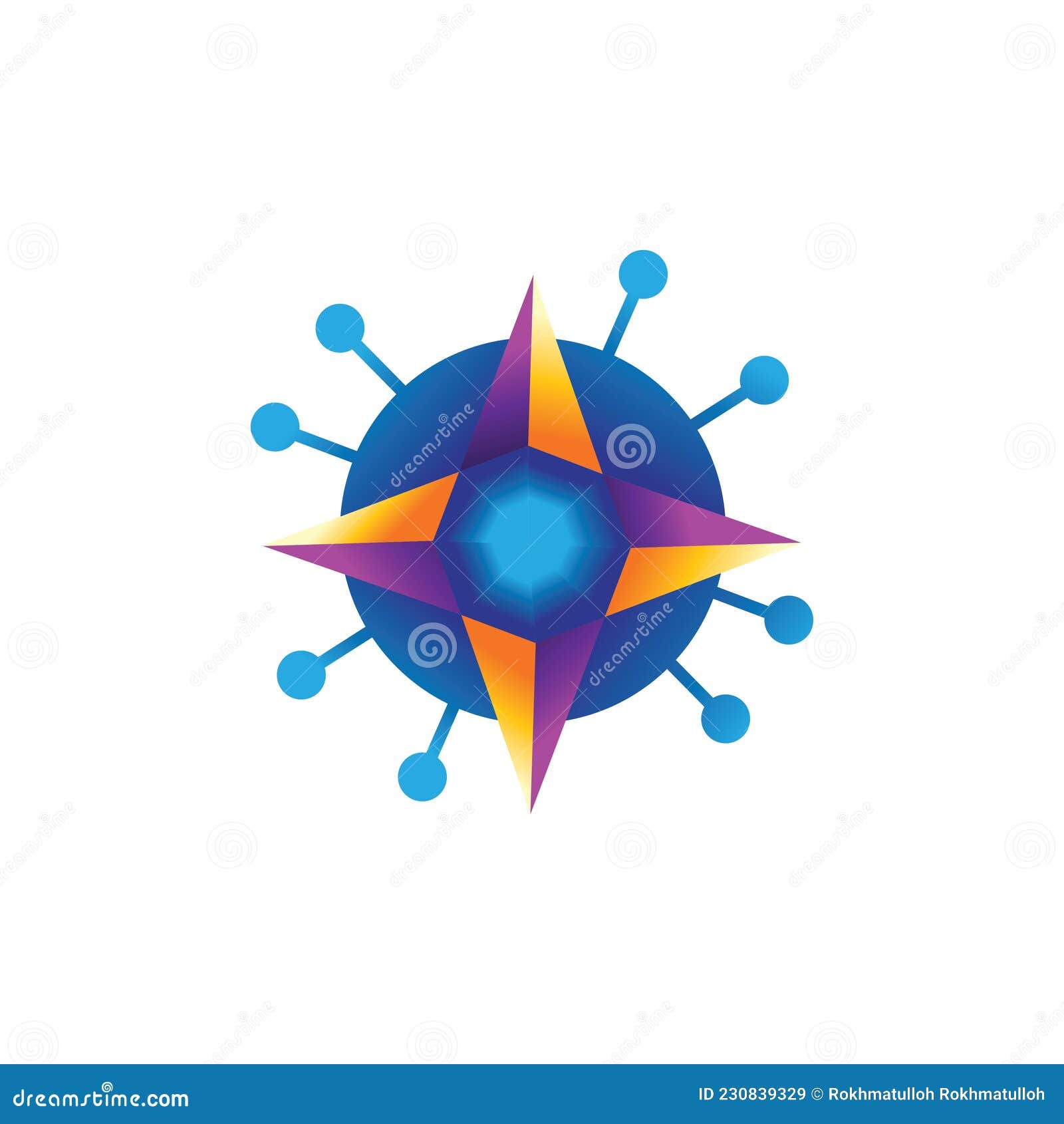 Star Logo Cardinal Vector Design Illustration Stock Vector ...