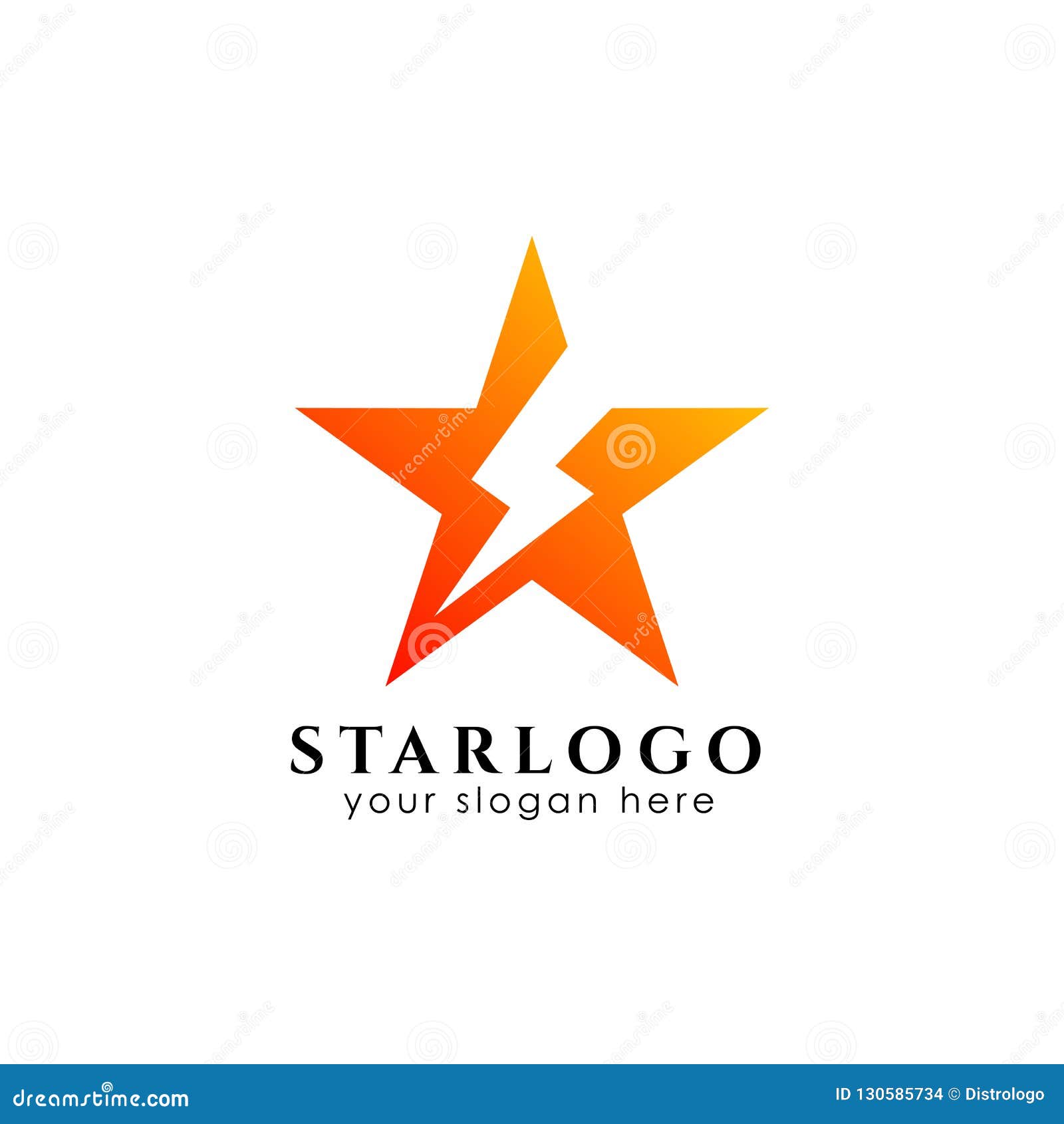 Star And Thunder Logo Template, Energy Logos Cartoon Vector ...