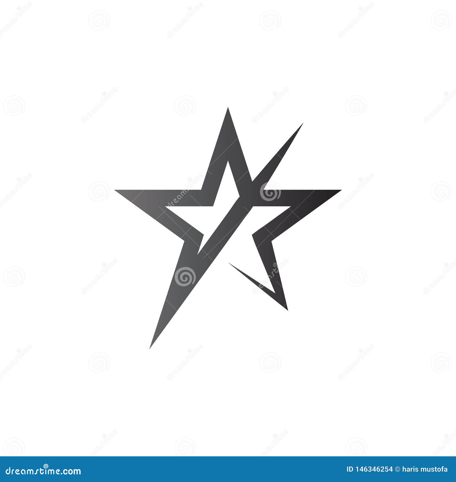 Star Logo Graphic Design Template Vector Stock Vector - Illustration of ...