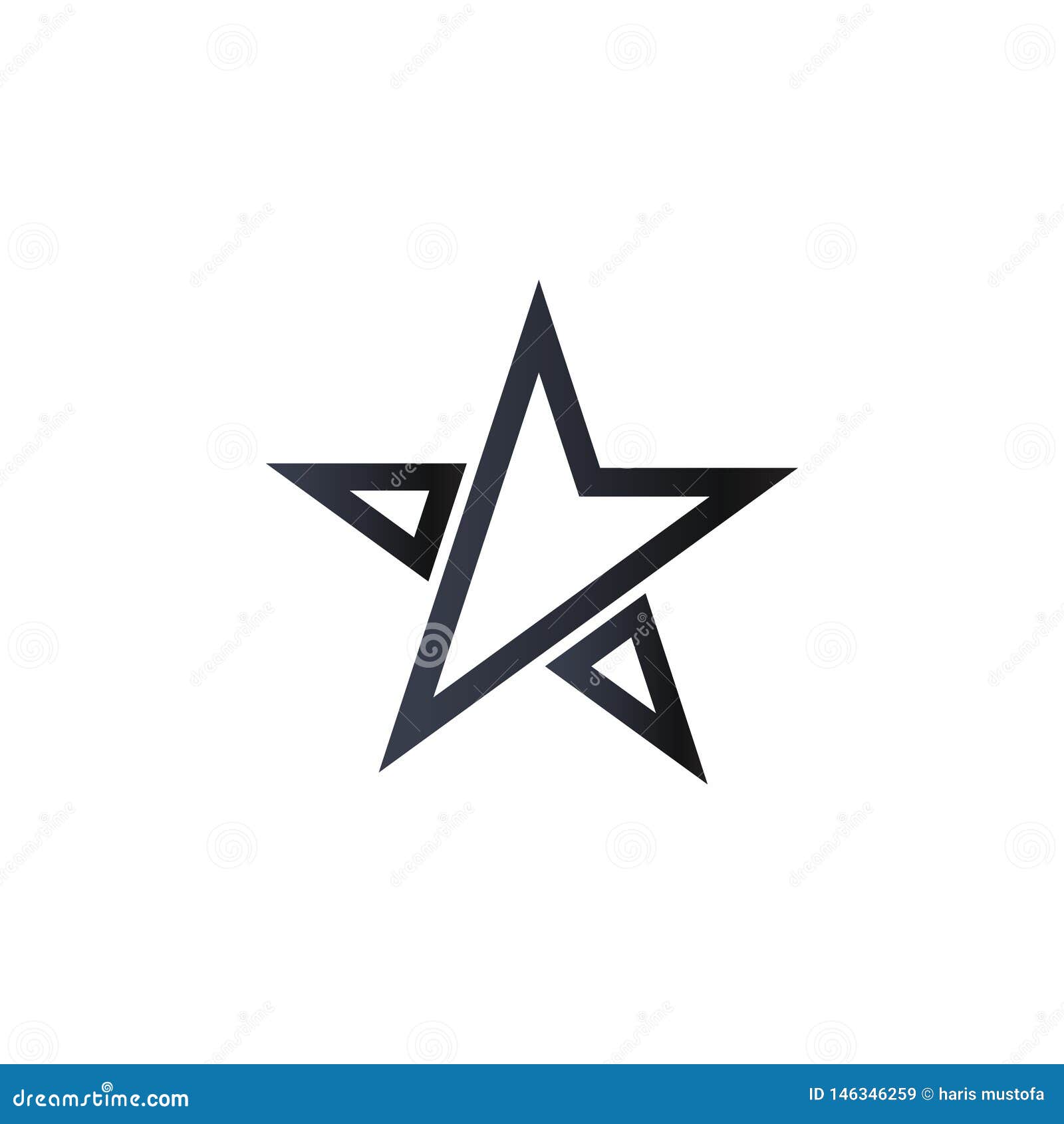 Star Logo Graphic Design Template Vector Stock Vector - Illustration of ...