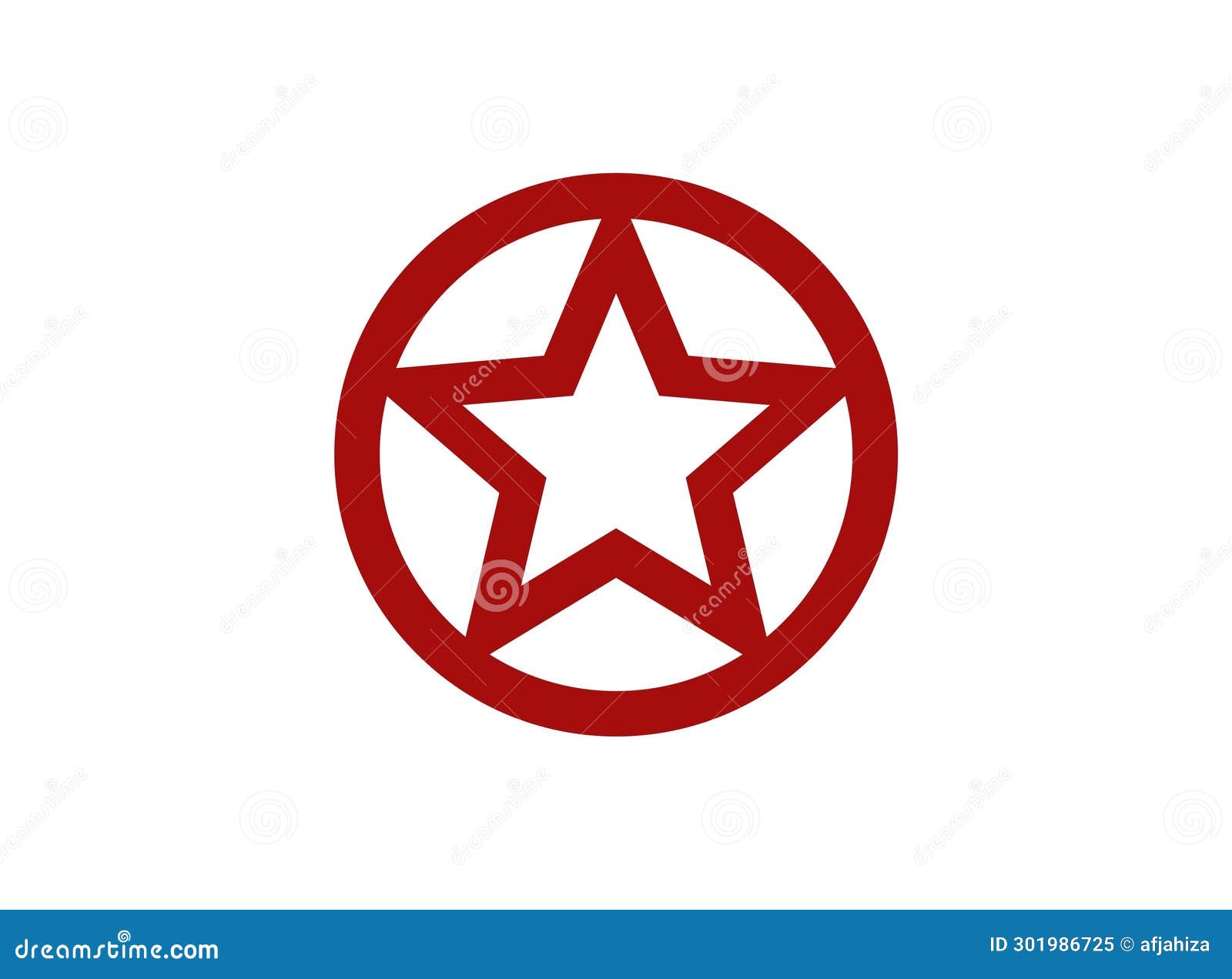 Star Logo Inside Circle Template Stock Illustration - Illustration of ...