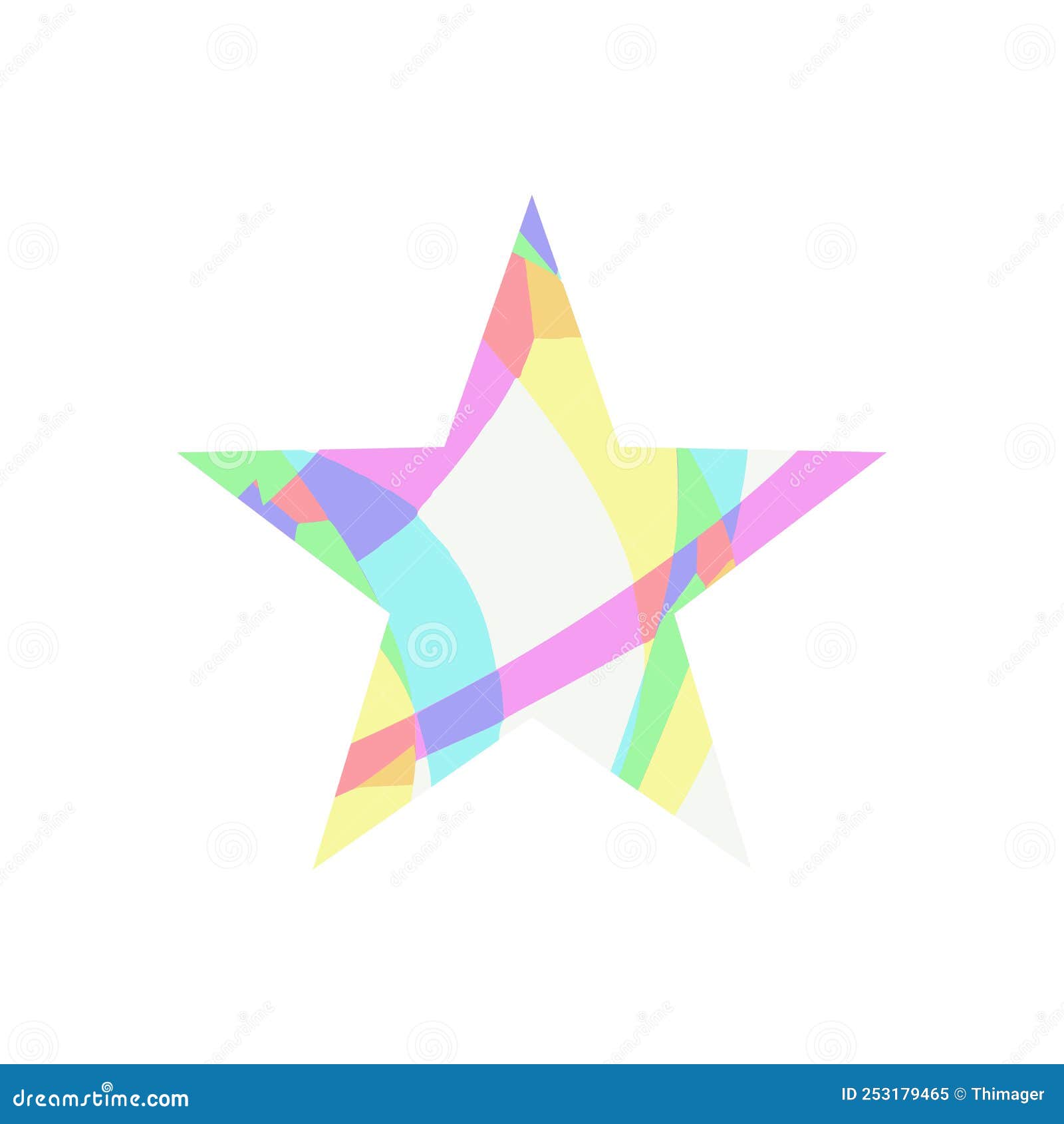 Colorful star symbol stock illustration. Illustration of abstract ...