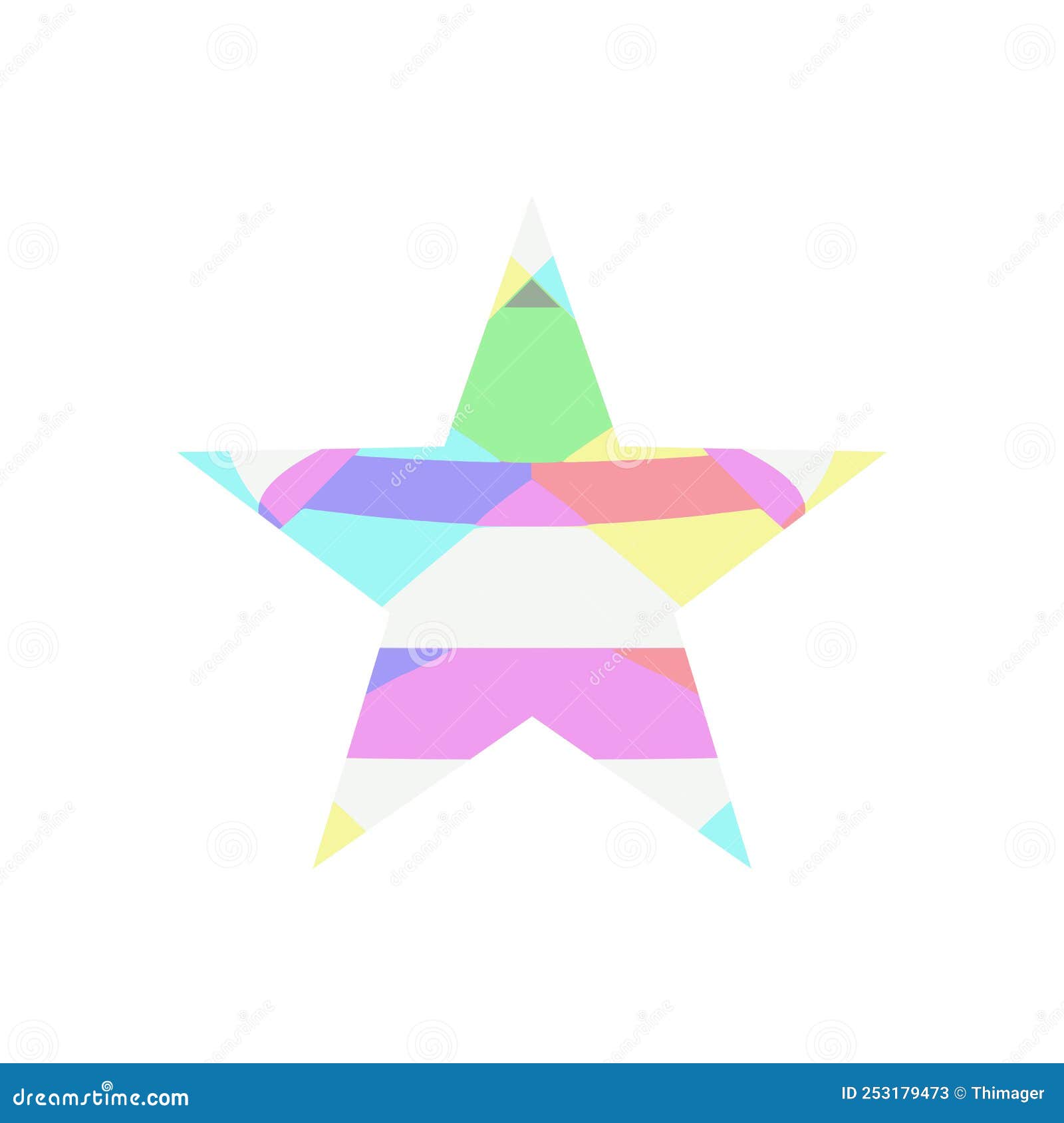 Colorful star symbol stock illustration. Illustration of elegant ...