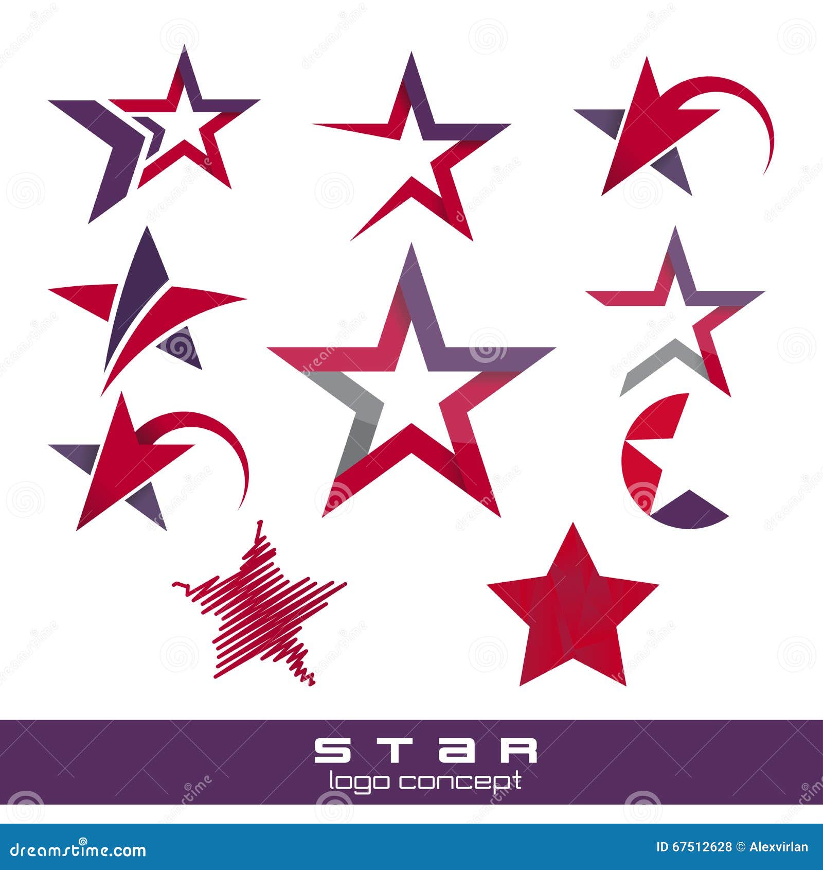 Star logo pack stock vector. Illustration of symbol, sign - 67512628