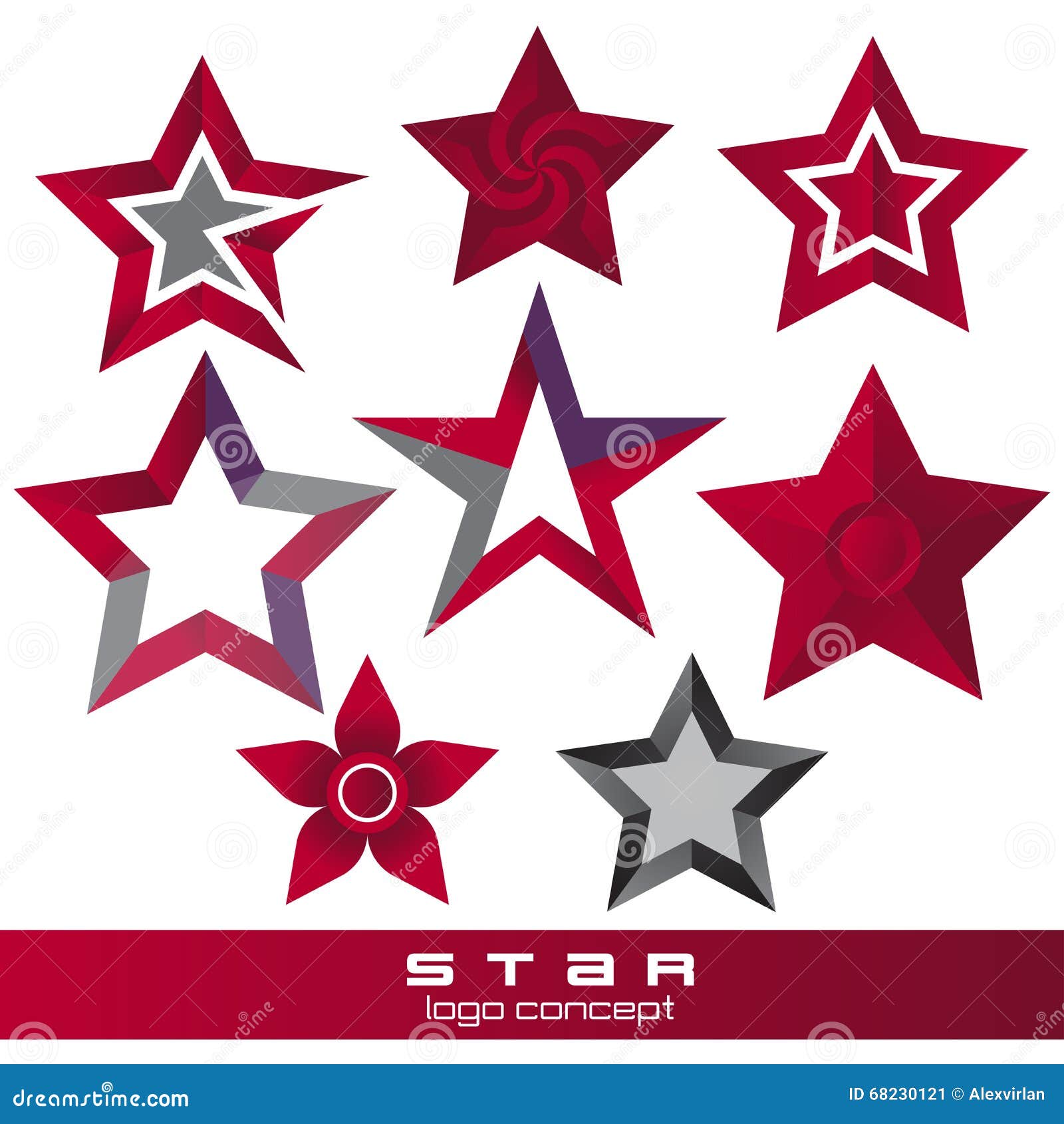 Star logo pack stock vector. Illustration of icon, shape - 68230121