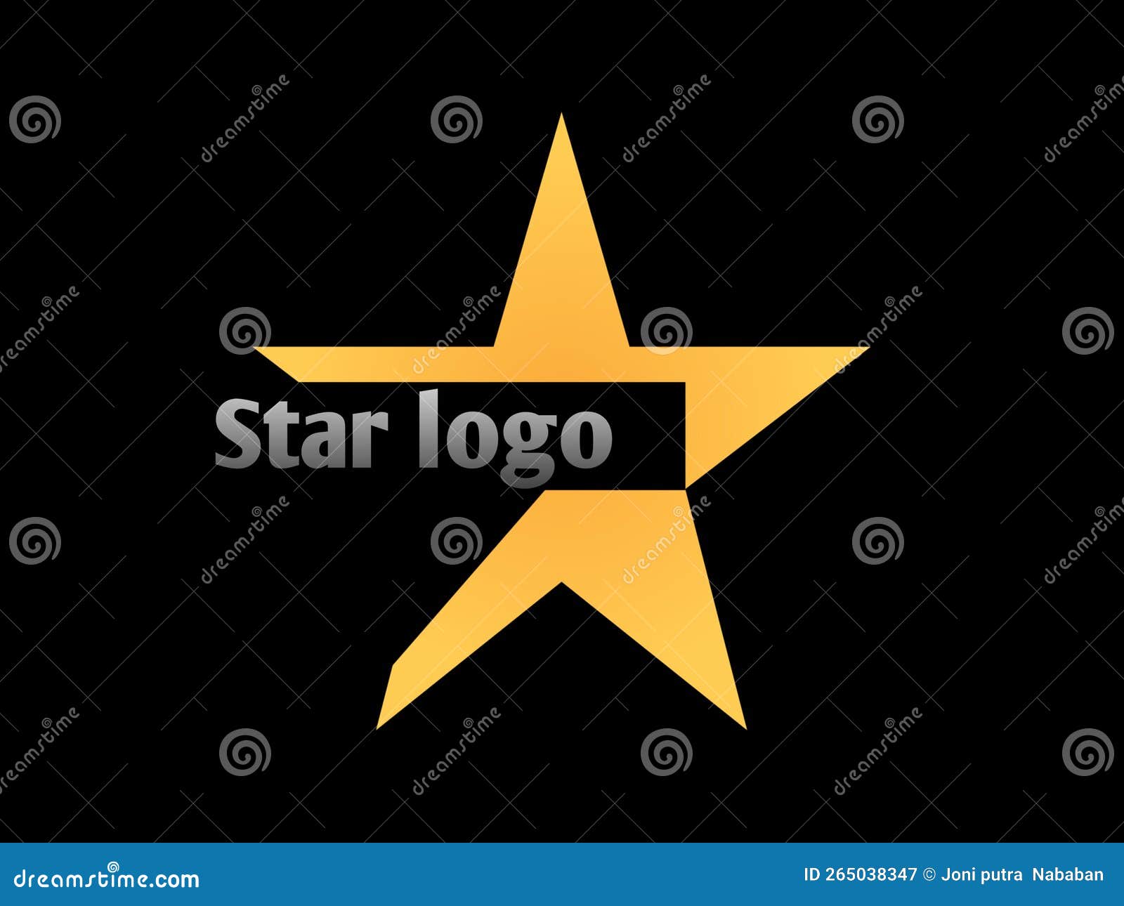 Star Logo for Sample Brand,merk and Company Stock Illustration ...