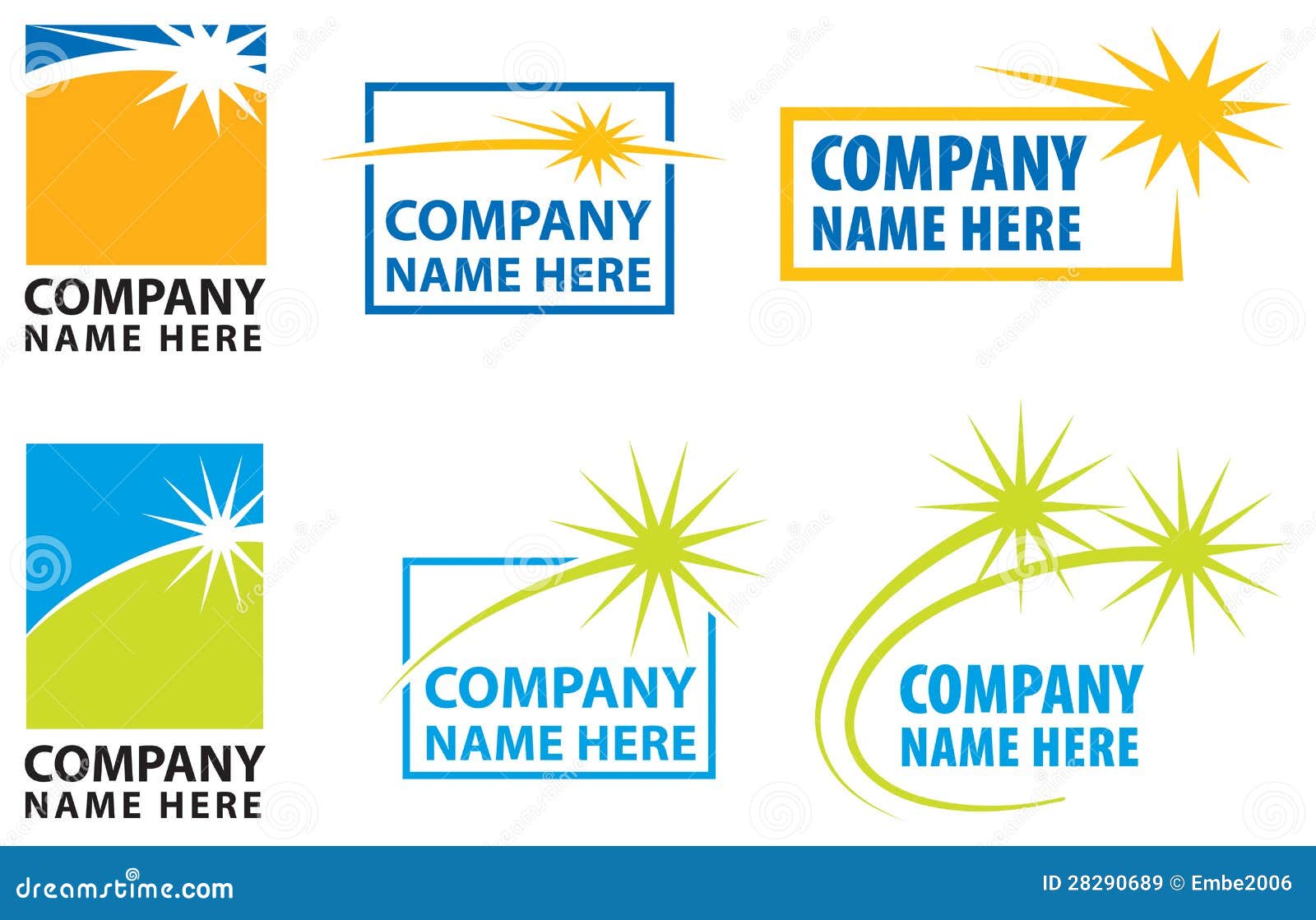 Star Logo Set stock vector. Illustration of branding - 28290689