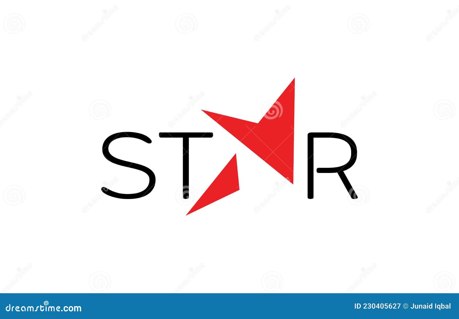 A STAR LOGO with a SHAPE stock vector. Illustration of branding - 230405627
