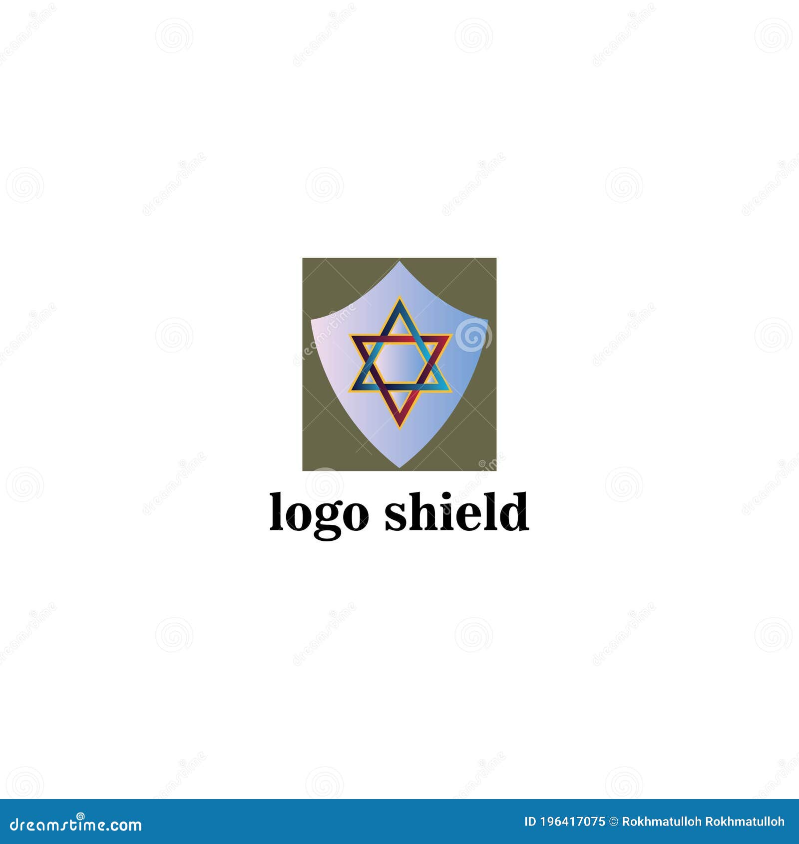 Star Logo Shield, Double Triangle, Vector Design Stock Vector ...