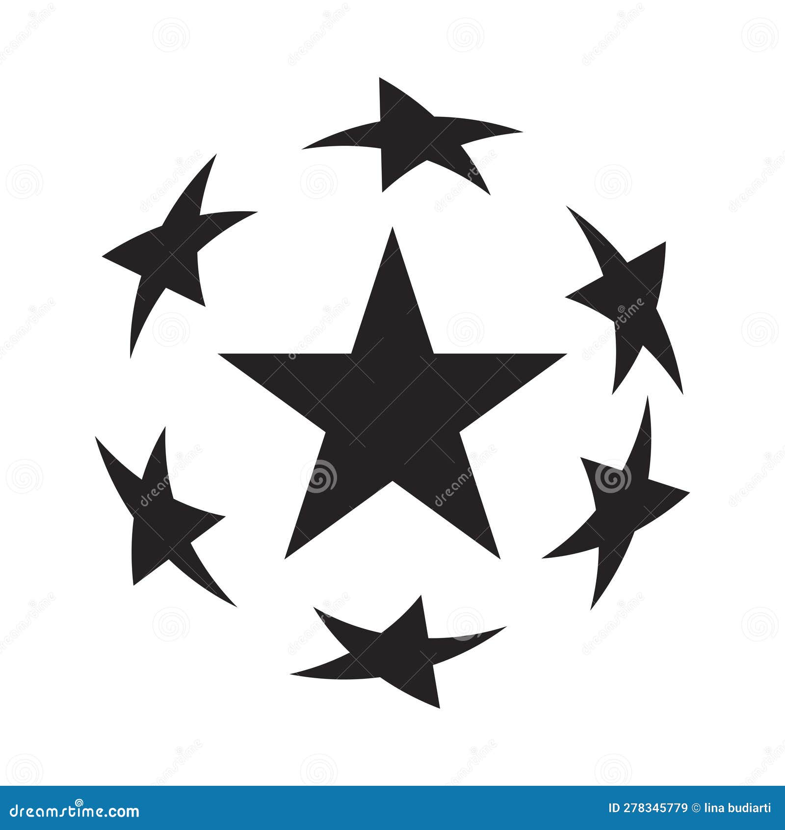 Star logo stock vector. Illustration of drawing, symbol - 278345779
