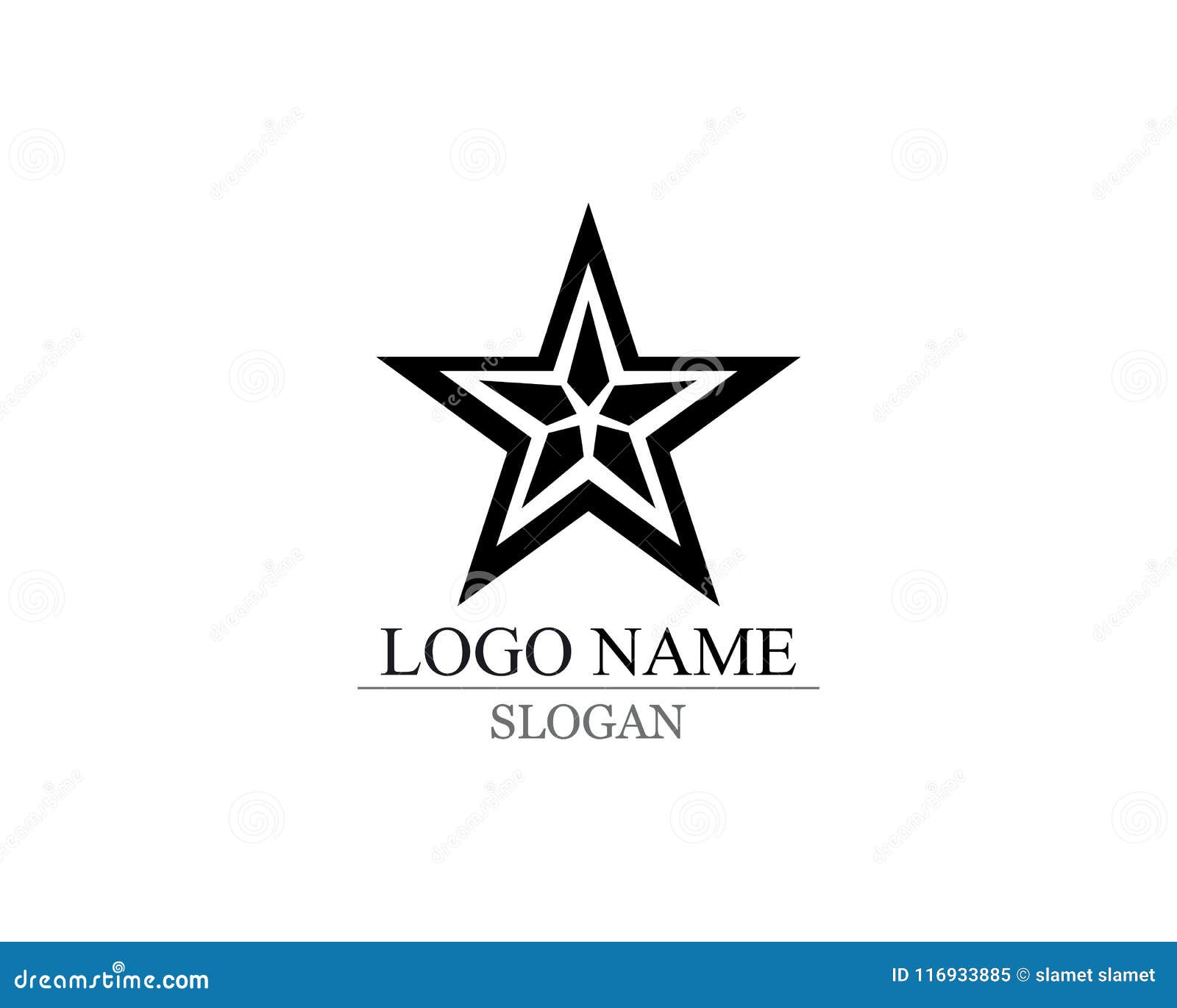 Star Logo Template stock vector. Illustration of logo - 116933885