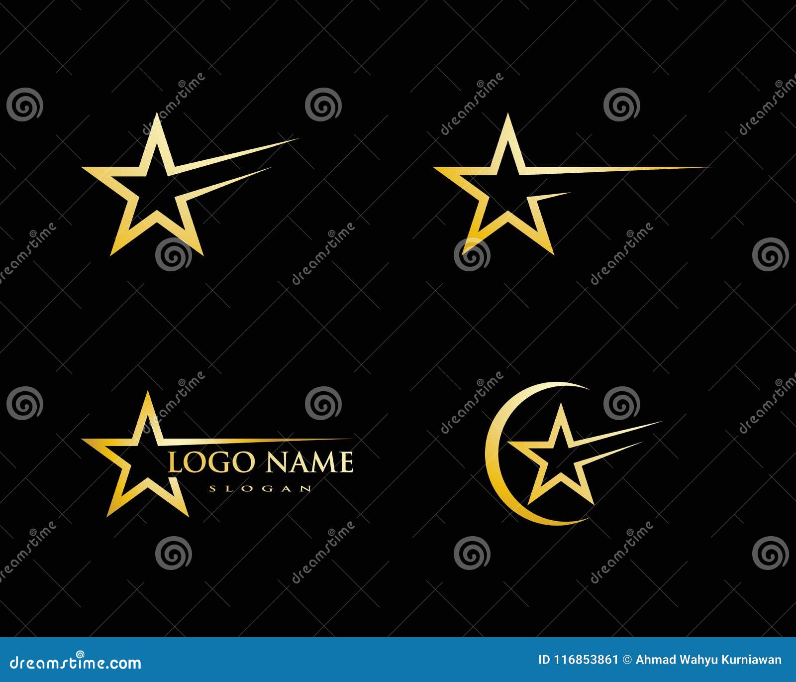 Star Logo Template stock vector. Illustration of logo - 116853861