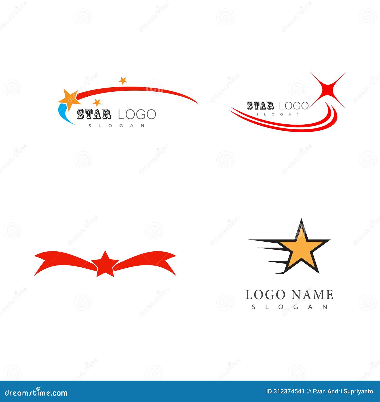 Star Logo Vector Template Element Symbol Design Stock Vector ...