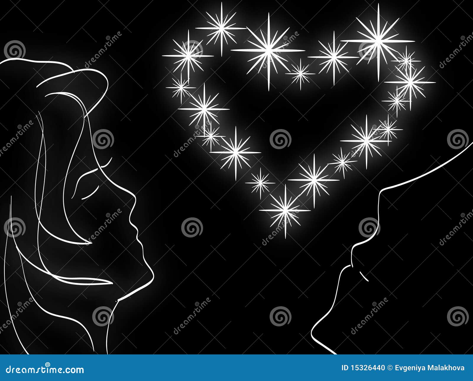 Star love stock vector. Illustration of star, black, stars - 15326440