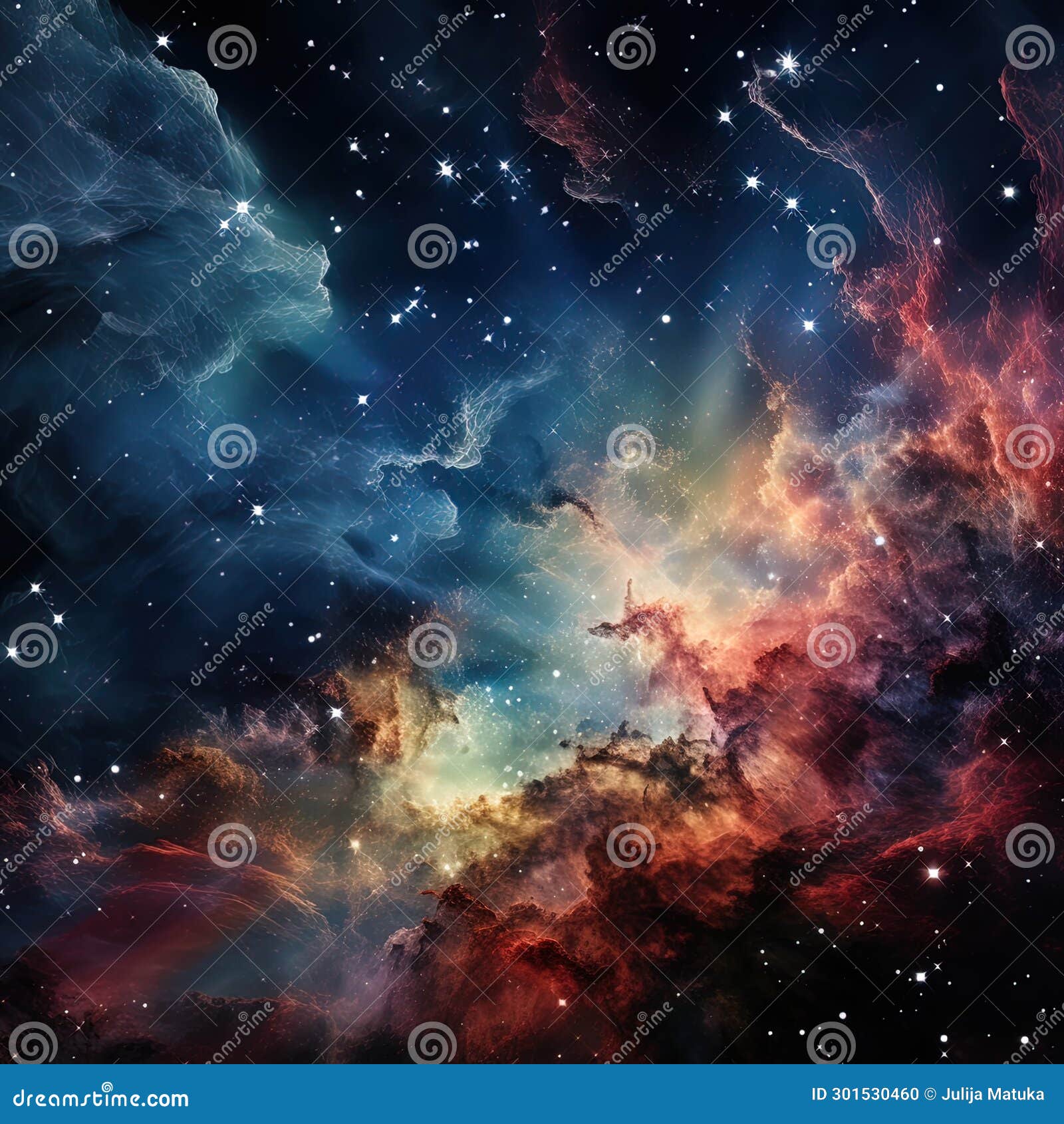 Star Luminaries and Cosmic Clouds Form an Abstraction that Reflects the ...