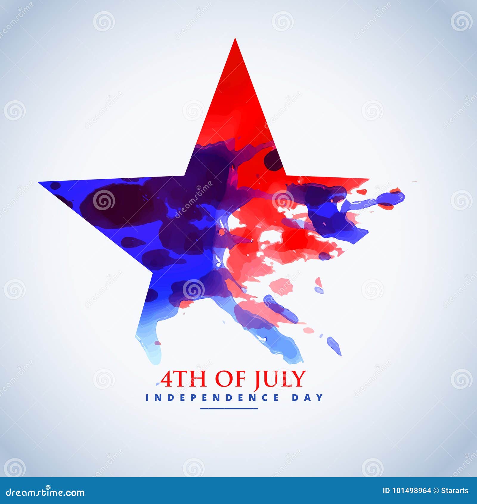Star made with ink splash stock vector. Illustration of independence ...