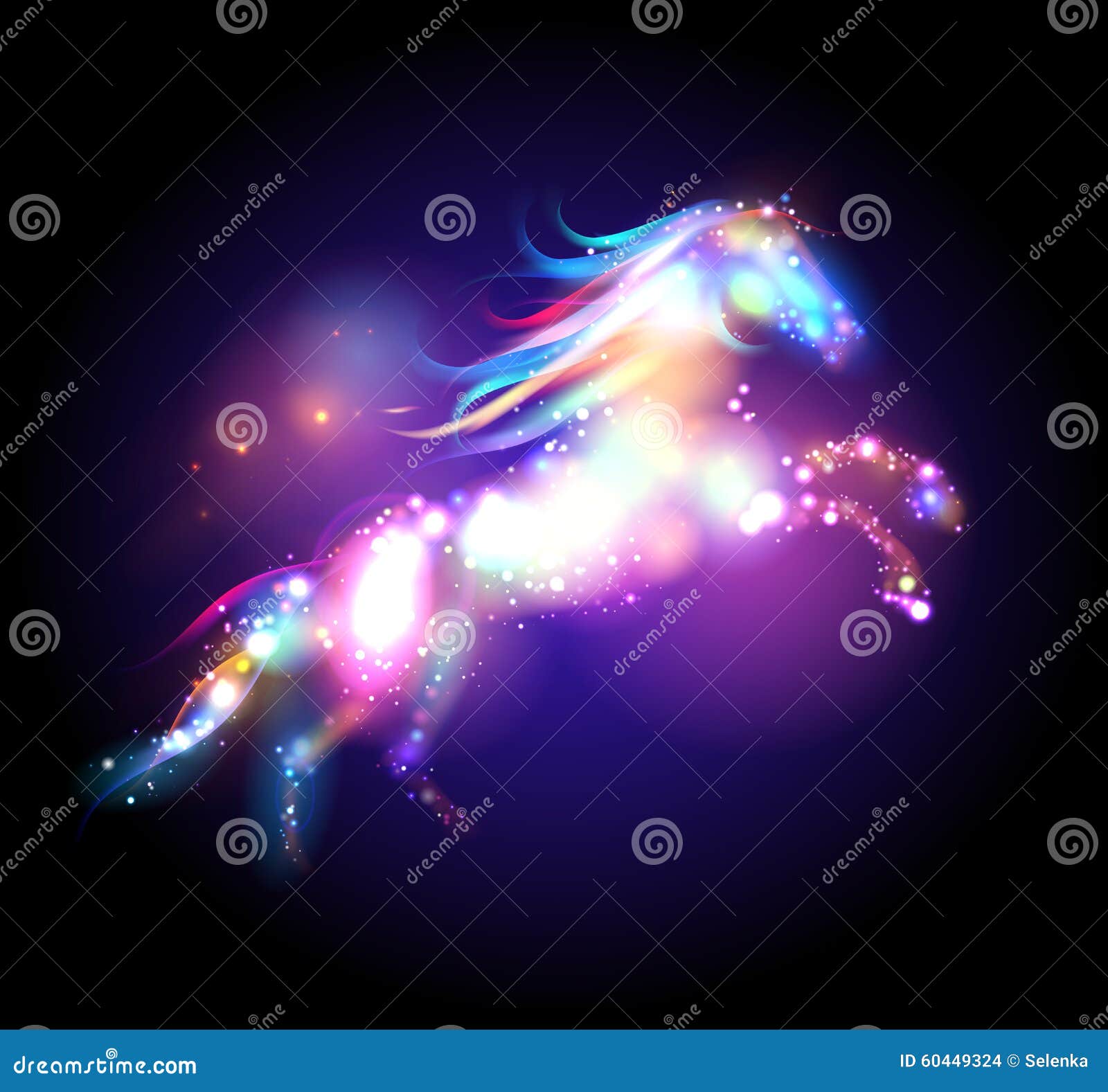 Star magic horse logo. stock vector. Illustration of luck - 60449324