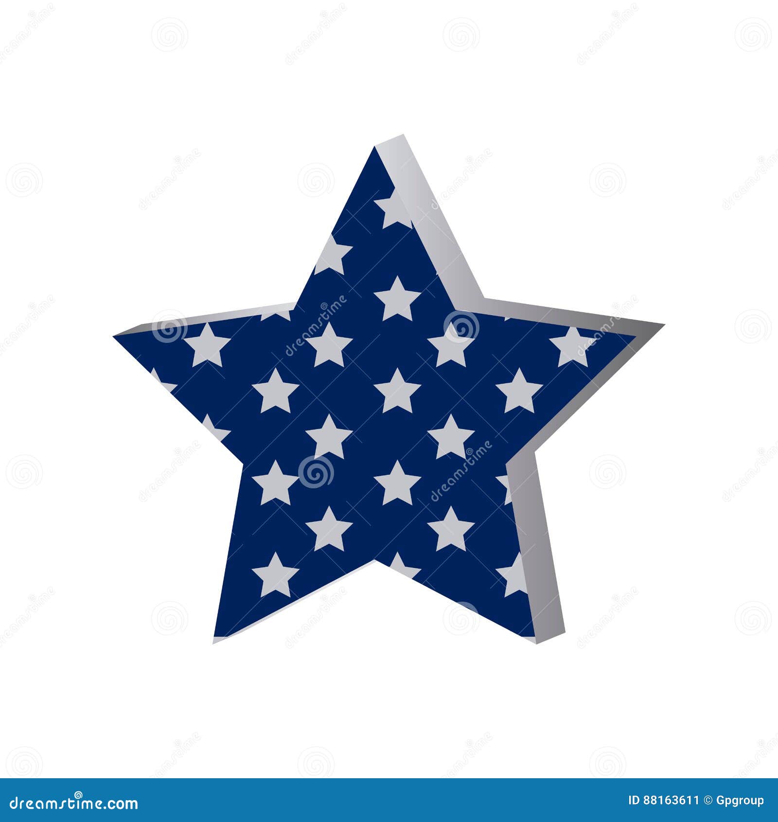 Star with Many Stars Inside Icon Stock Illustration - Illustration of ...