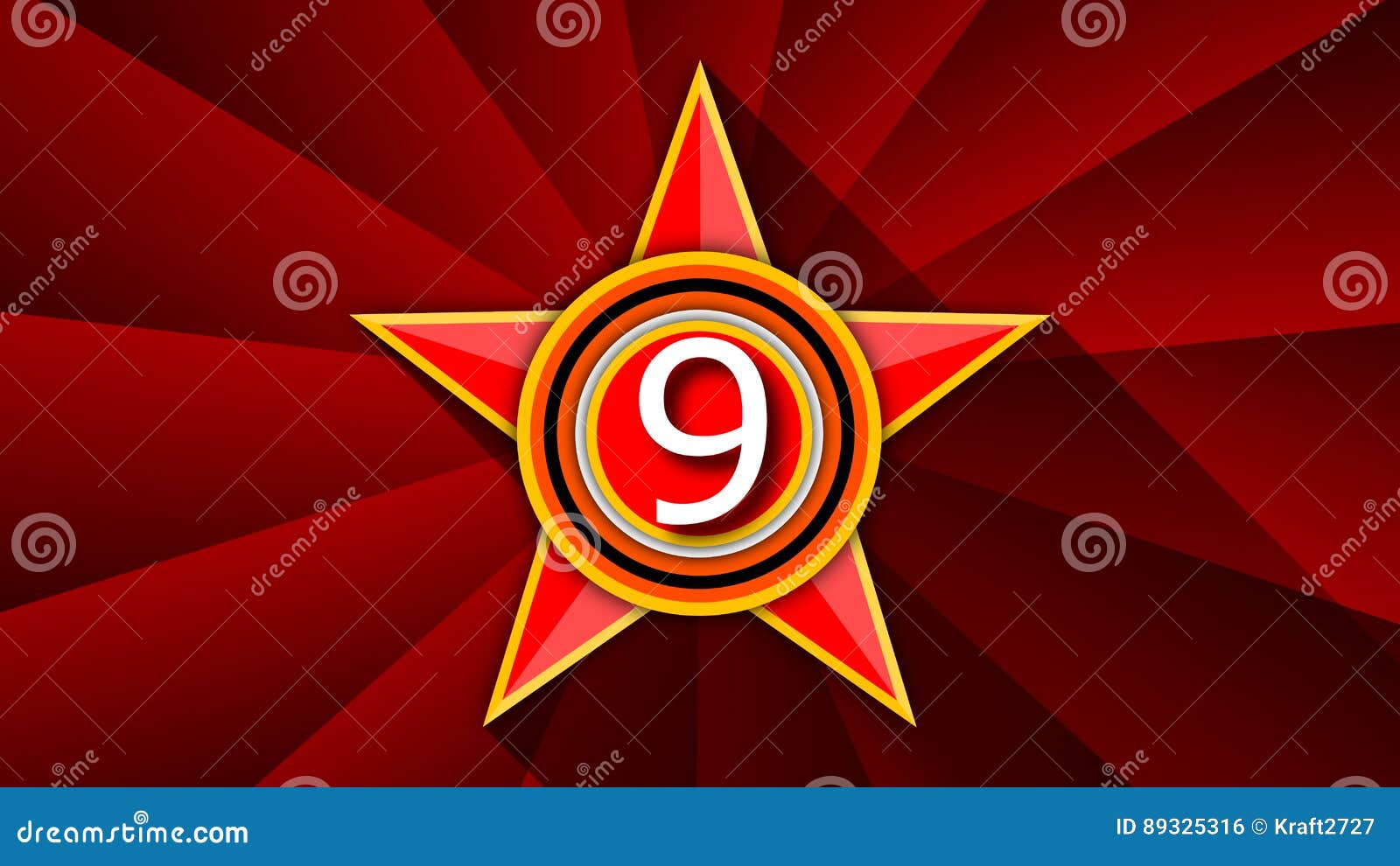 Star of May 9 stock vector. Illustration of colorado - 89325316