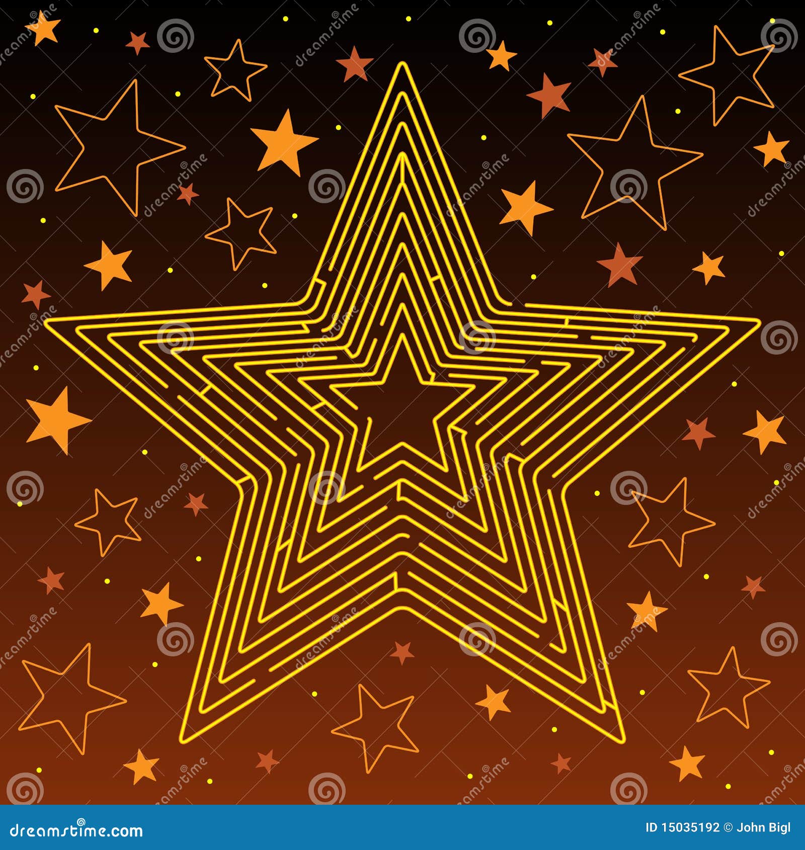 Star maze stock vector. Illustration of solution, play - 15035192