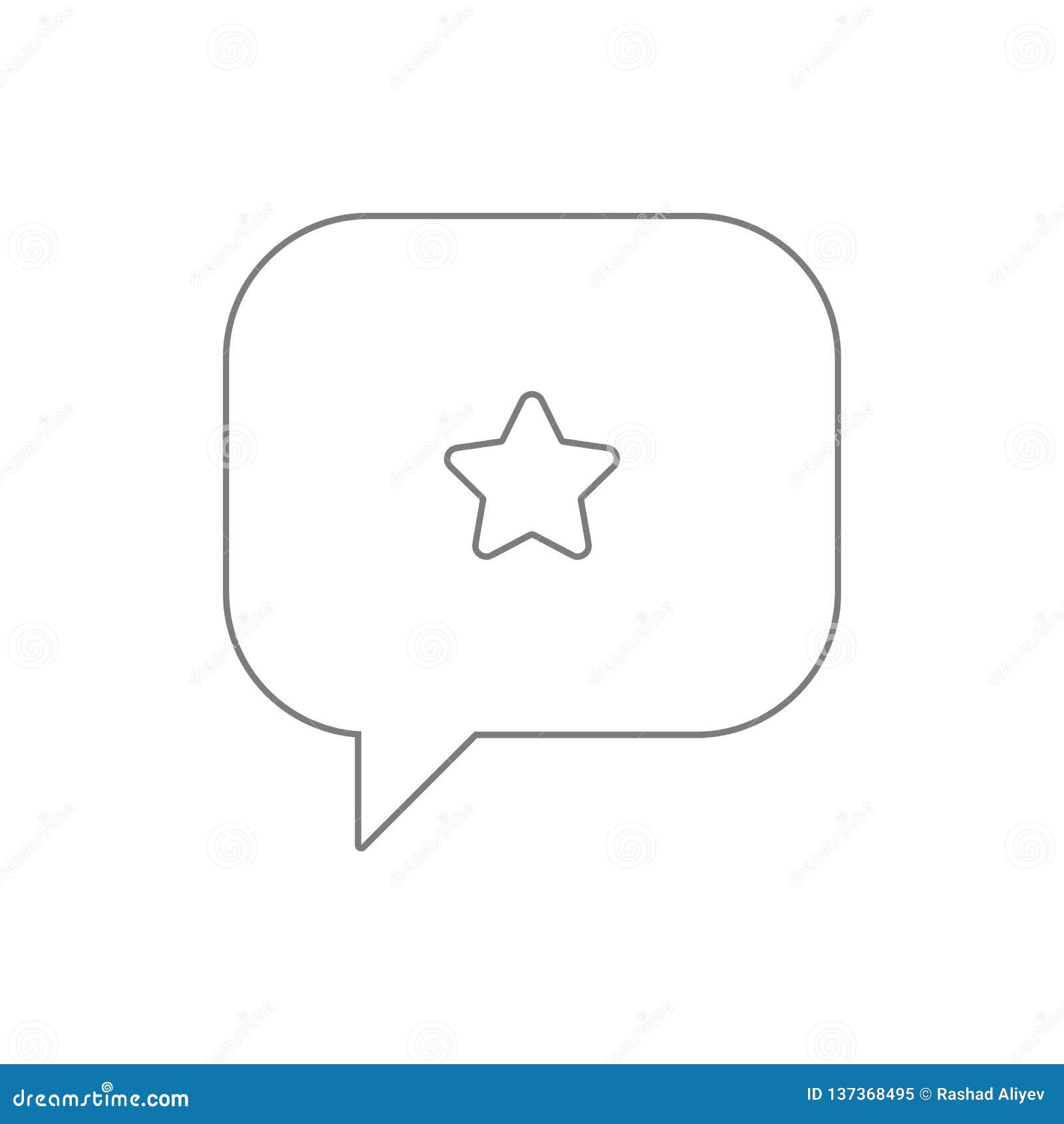 Star in Message Icon. Element of Cyber Security for Mobile Concept and ...