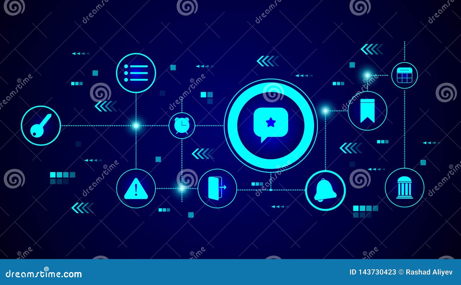 Star in Message Icon. from Web Set Stock Illustration - Illustration of ...