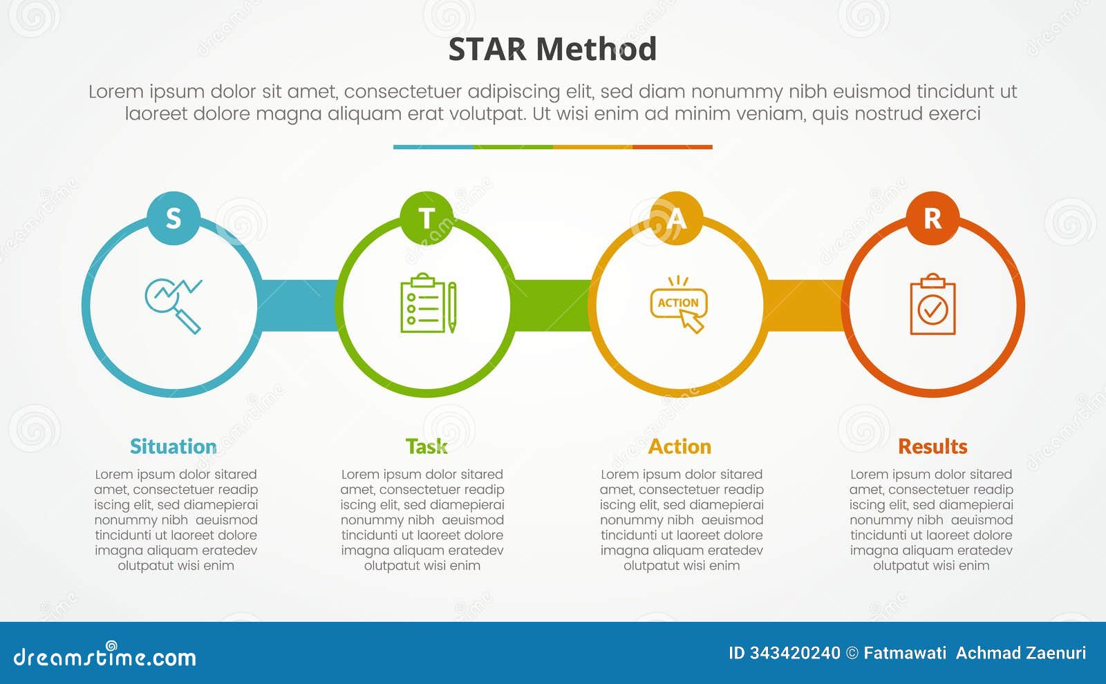 STAR Method Infographic Concept For Slide Presentation With Diamond ...
