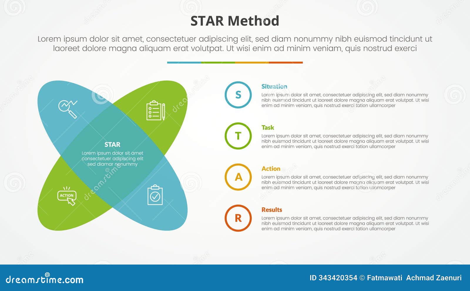 STAR Method Infographic Concept For Slide Presentation With Diamond ...