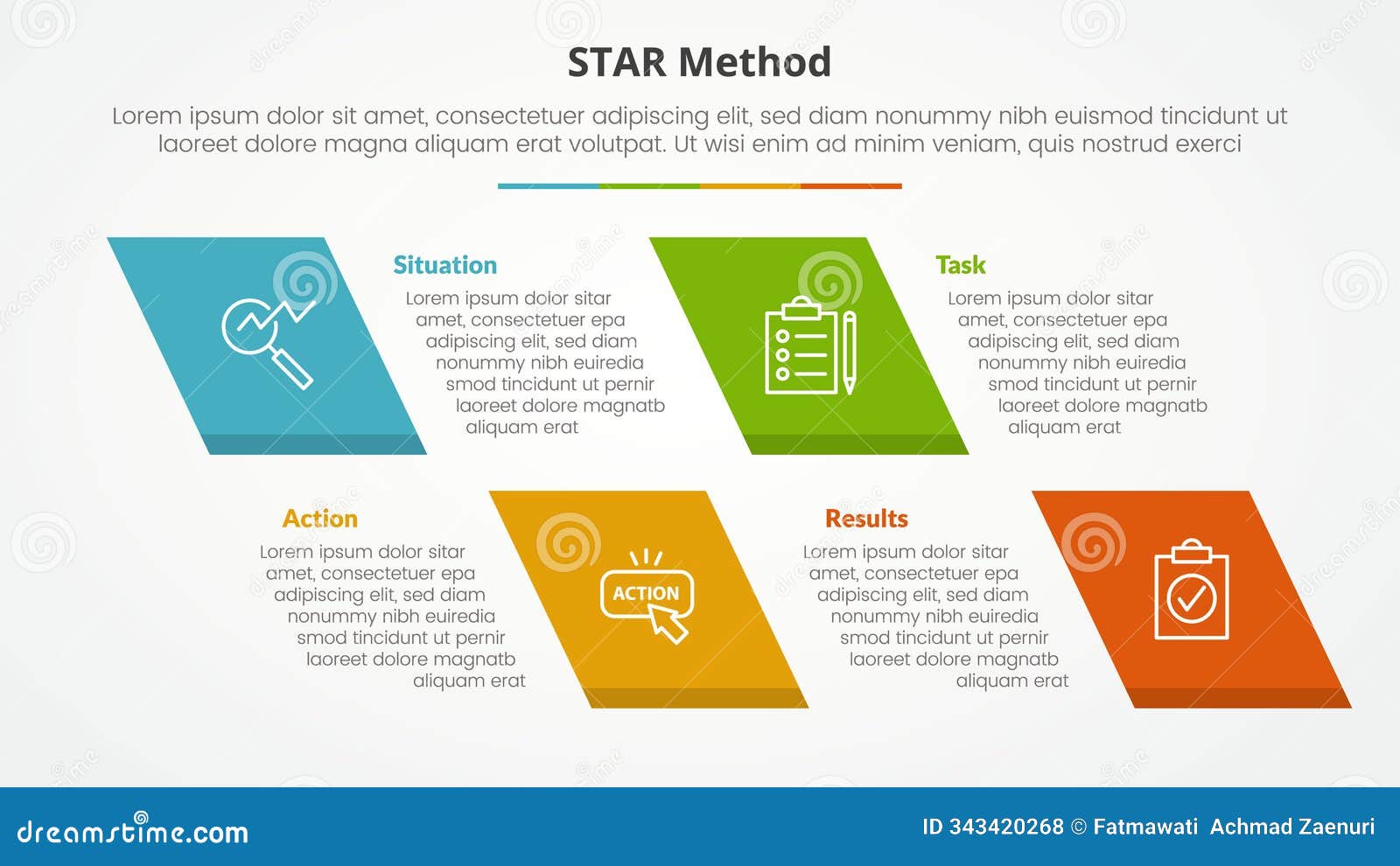 STAR Method Infographic Concept For Slide Presentation With Diamond ...