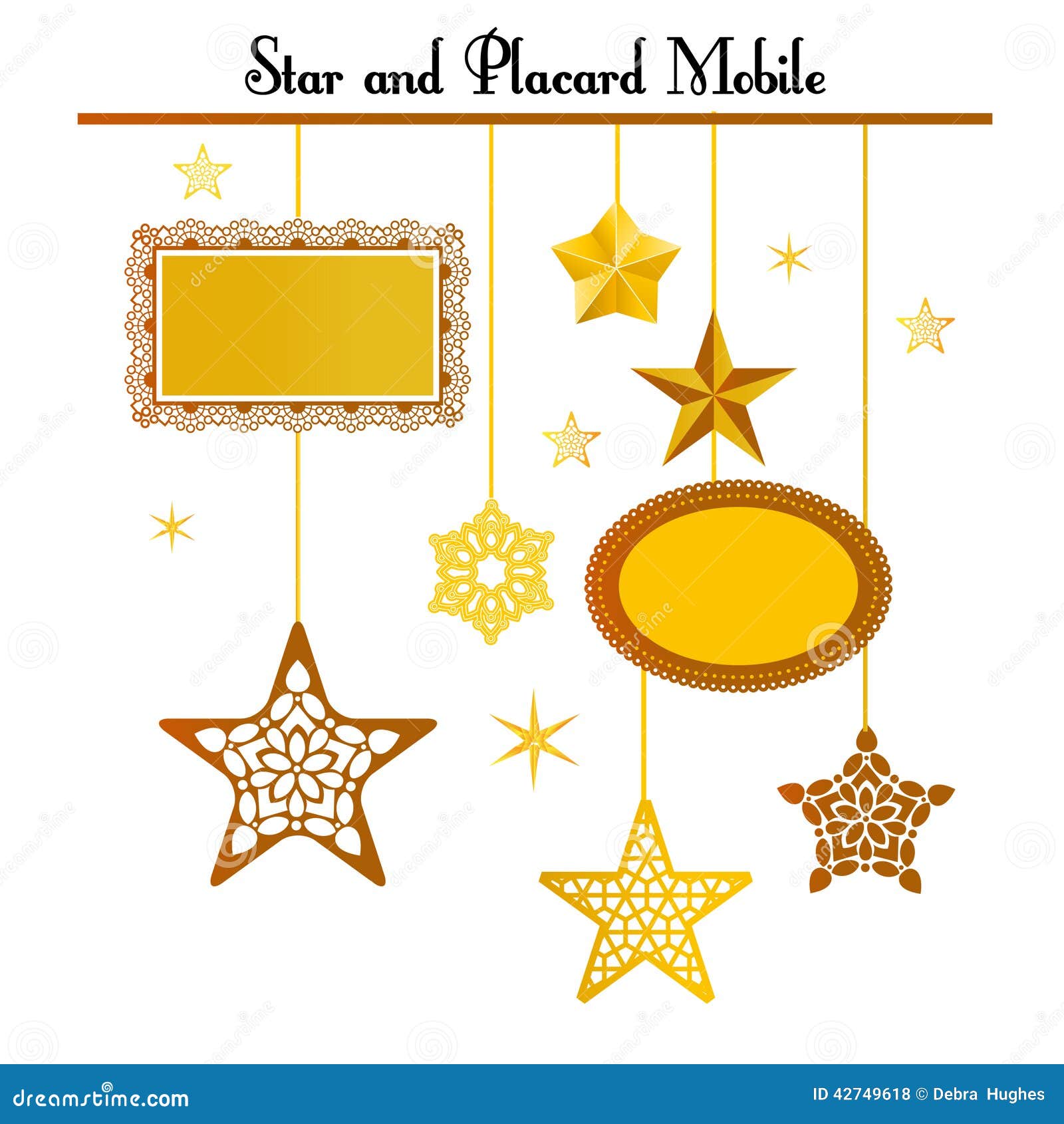 Star Mobile stock vector. Illustration of beautiful, curve - 42749618