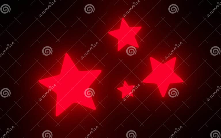 A Glowing Star Shaped Model is Placed on the Background Image. Stock ...