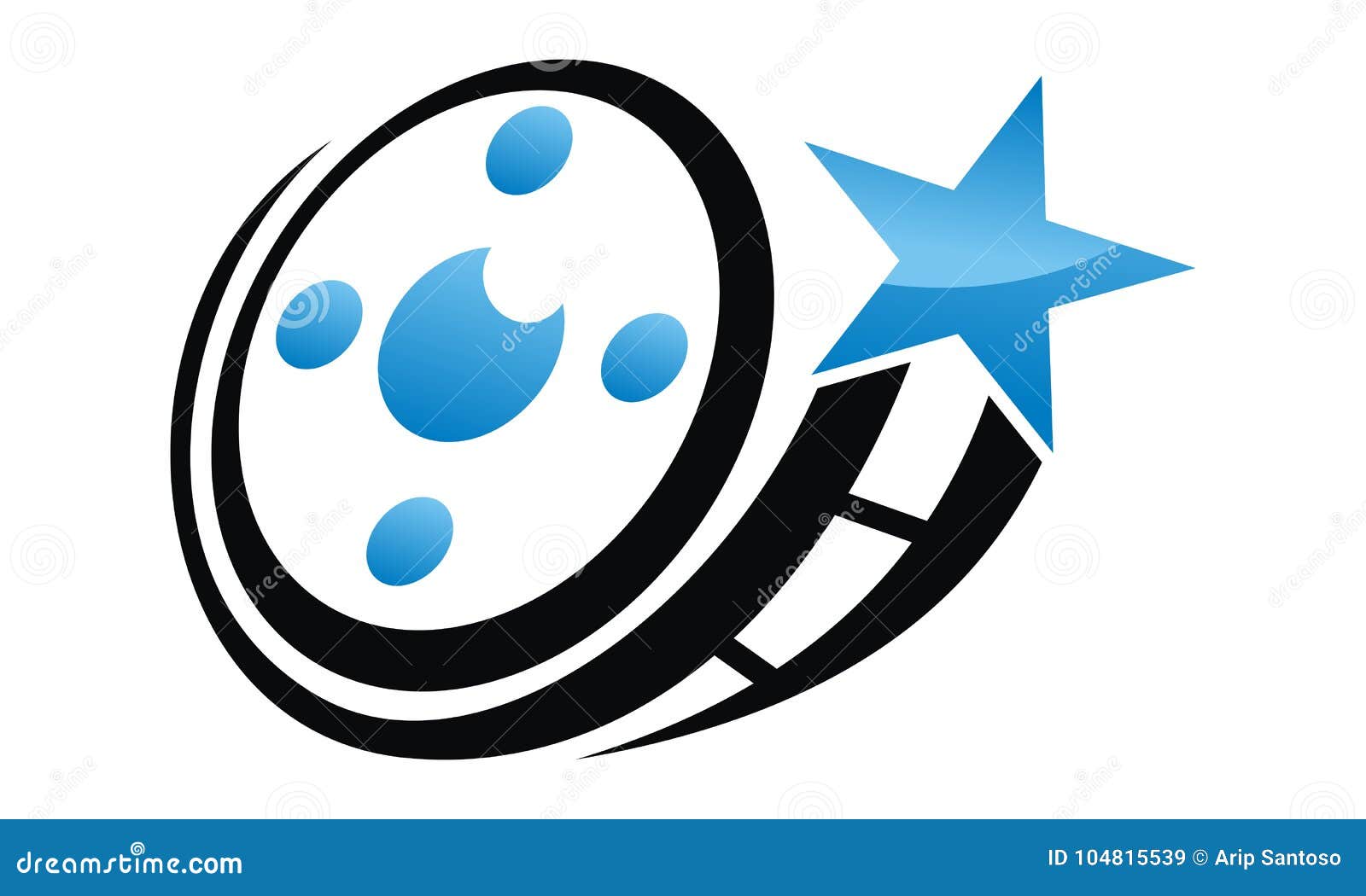 Star Movie Studio stock vector. Illustration of isolated - 104815539