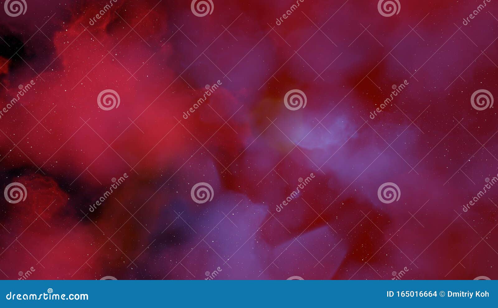 High Resolution Star Nebula Generated in a 3D Simulator Stock ...