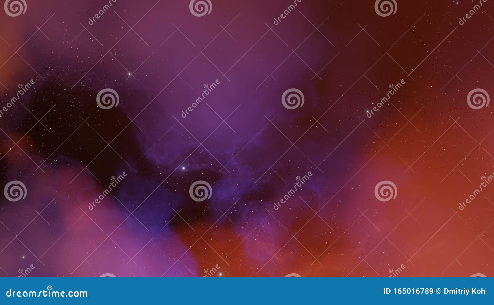 High Resolution Star Nebula Generated in a 3D Simulator Stock ...