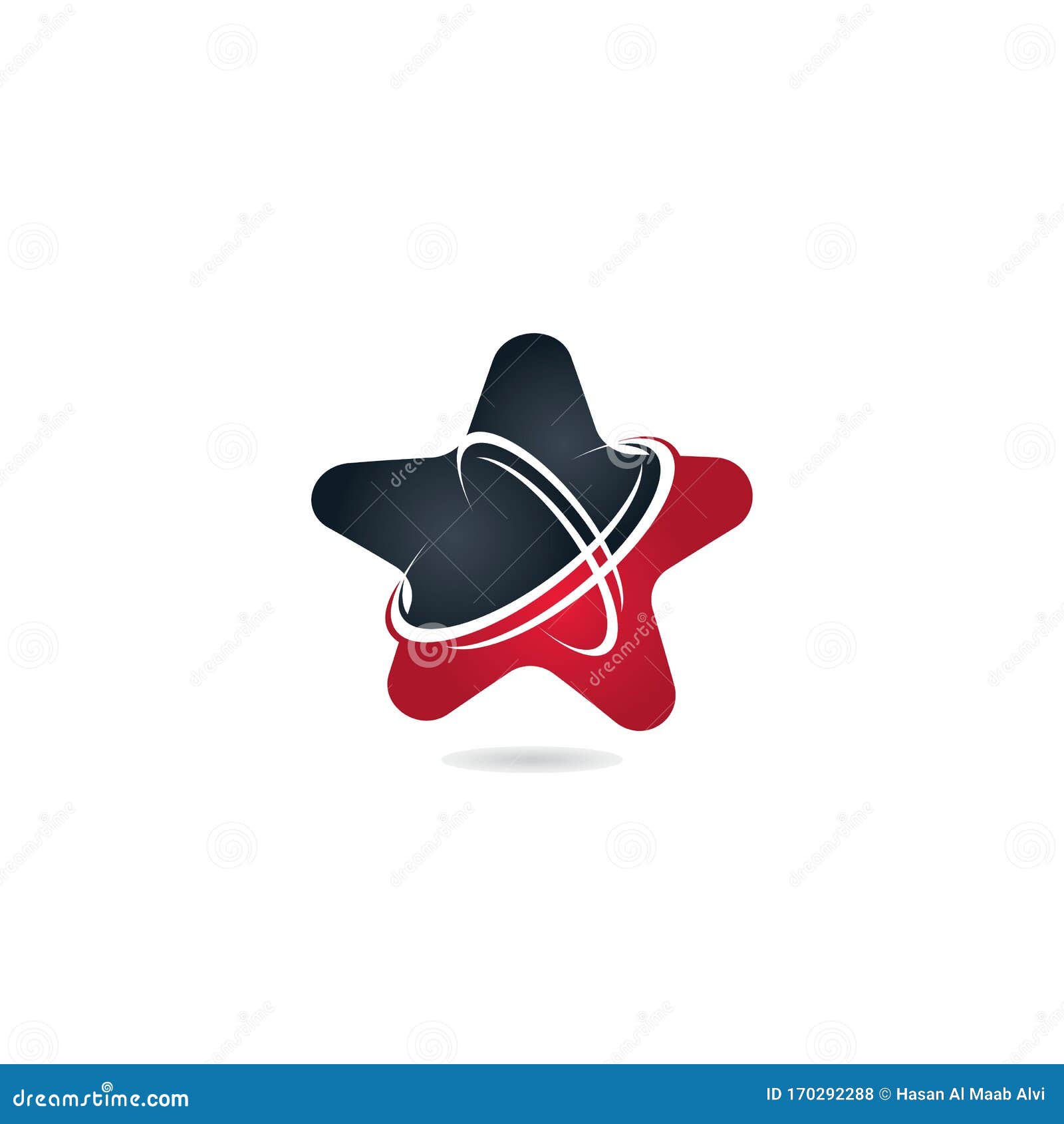 Star Networking Vector Logo Design. Stock Vector - Illustration of ...