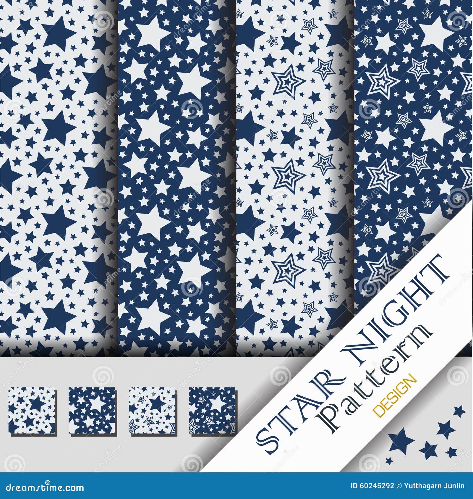 Star Night Pattern stock vector. Illustration of repeat - 60245292