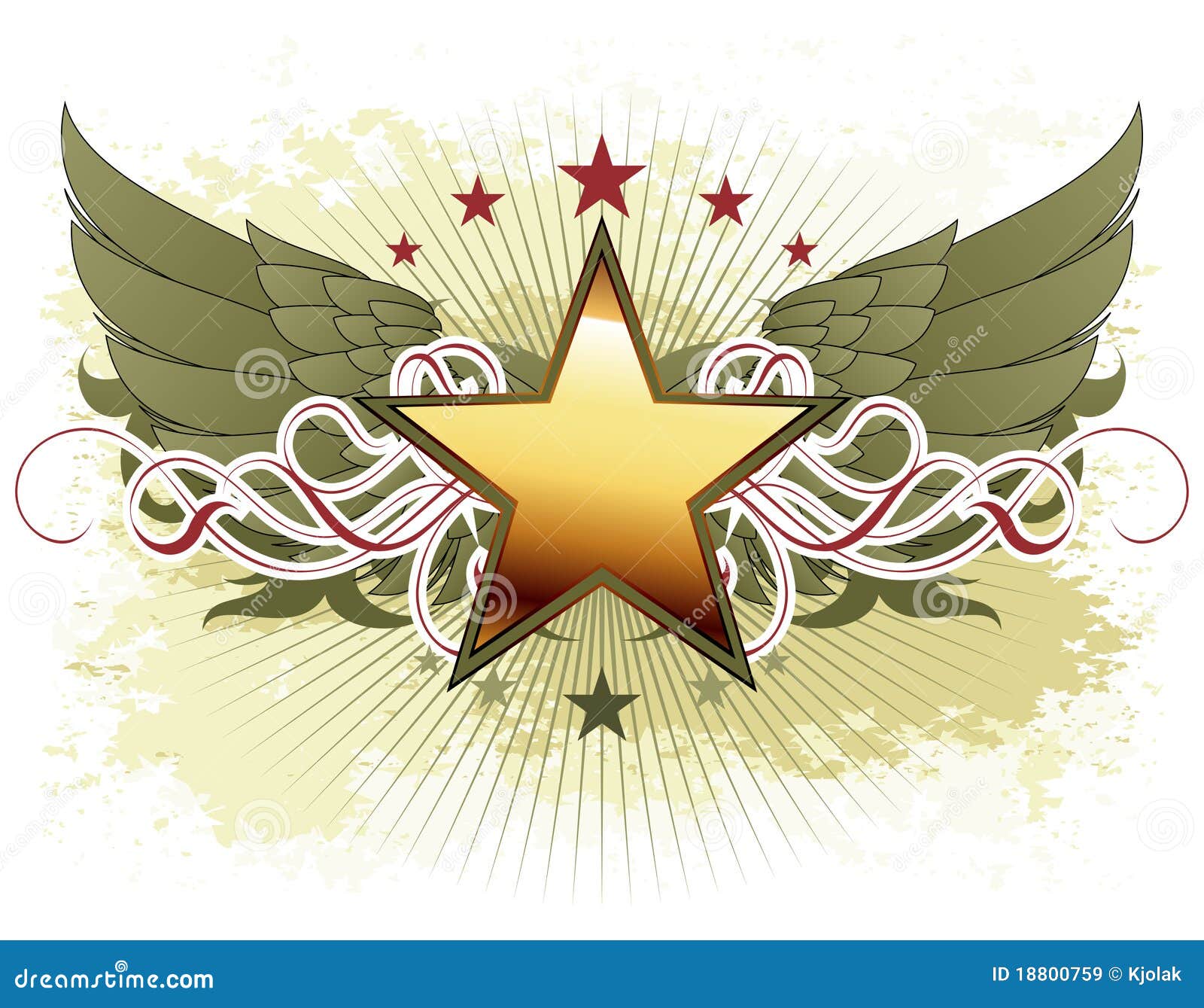 Star with ornate elements stock vector. Illustration of gold - 18800759