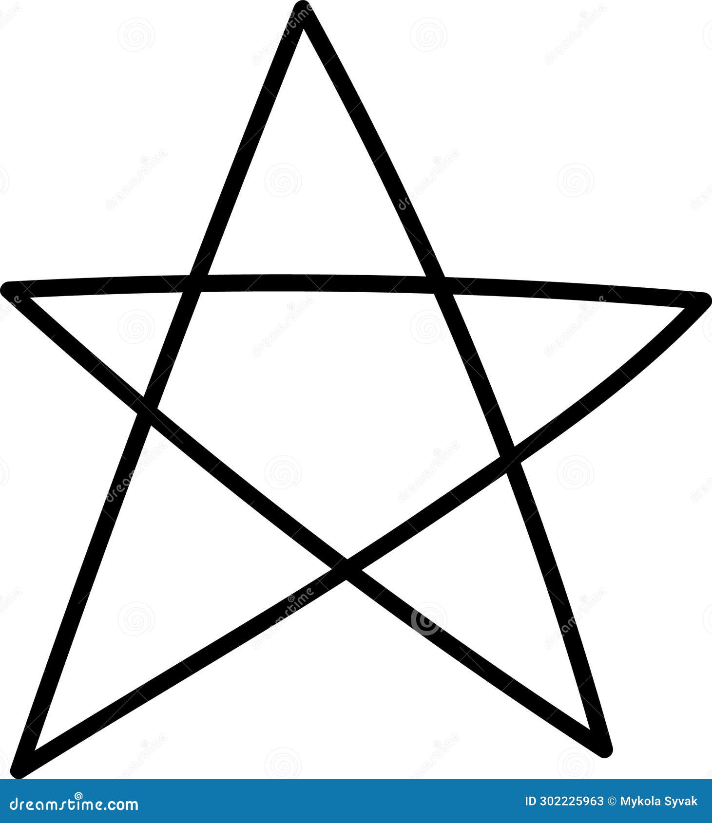 Star Outline Coloring stock illustration. Illustration of abstract ...